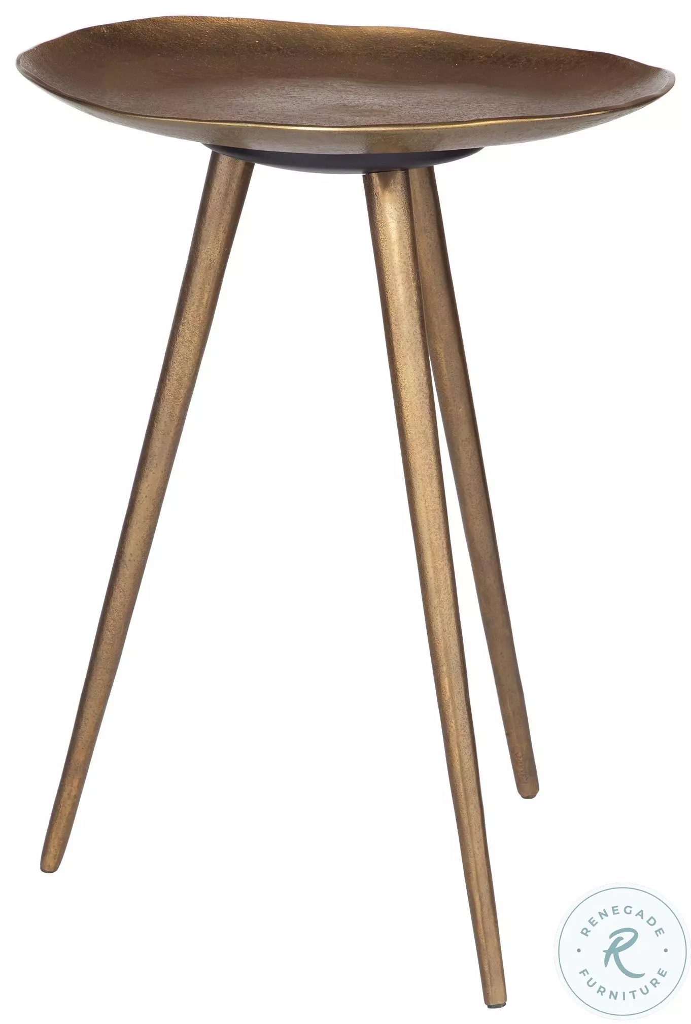 Quincy Antique Brass Accent Table From Soul & Essentials | Coleman ...