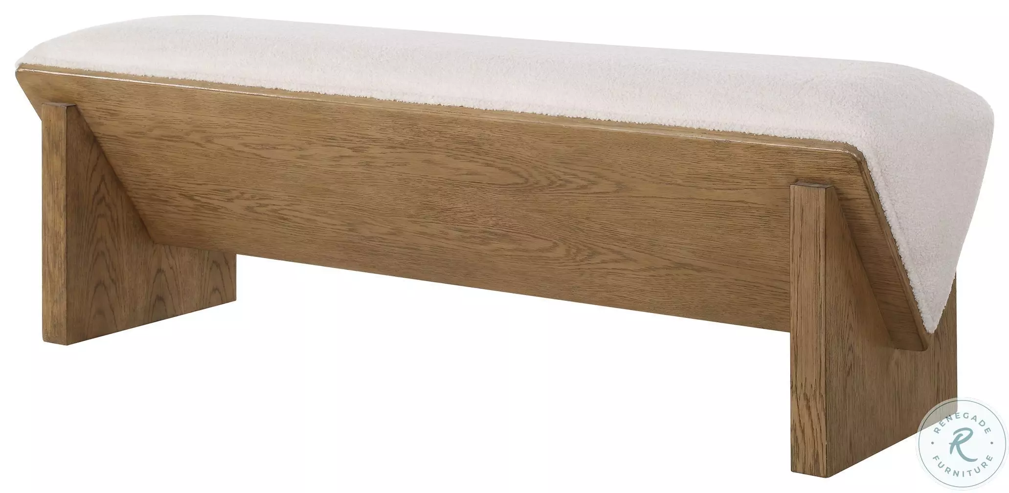 Avanti Soft Ivory Bench From Soul & Essentials | Coleman Furniture