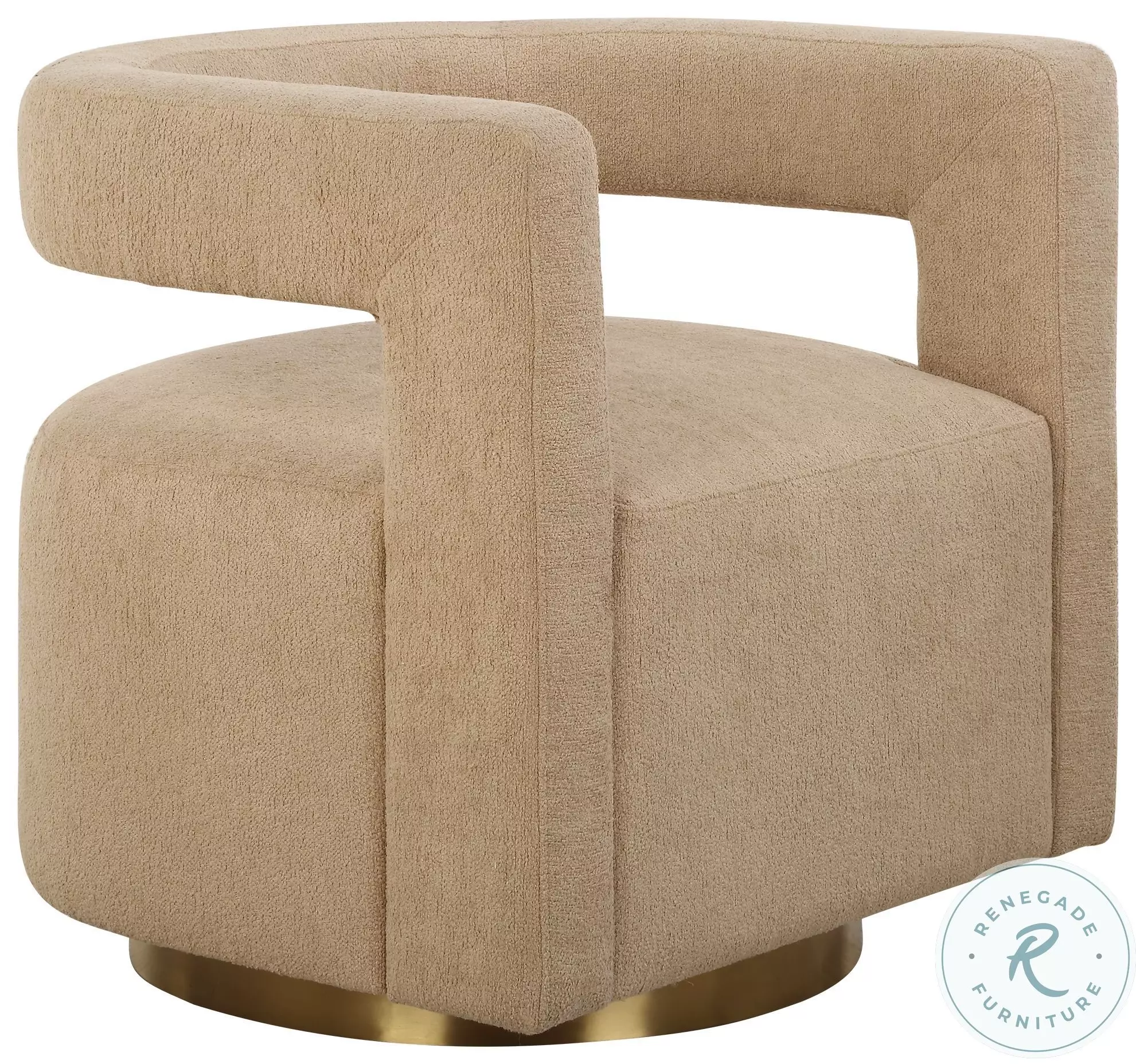 Grounded Toast Swivel Chair From Home Gallery Stores | Home Gallery Stores