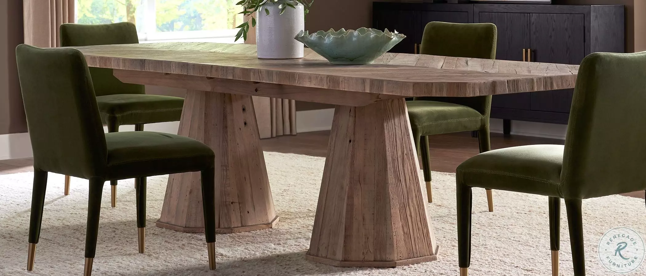 Caldera Brown Reclaimed Oak Dining Table From Soul And Essentials ...