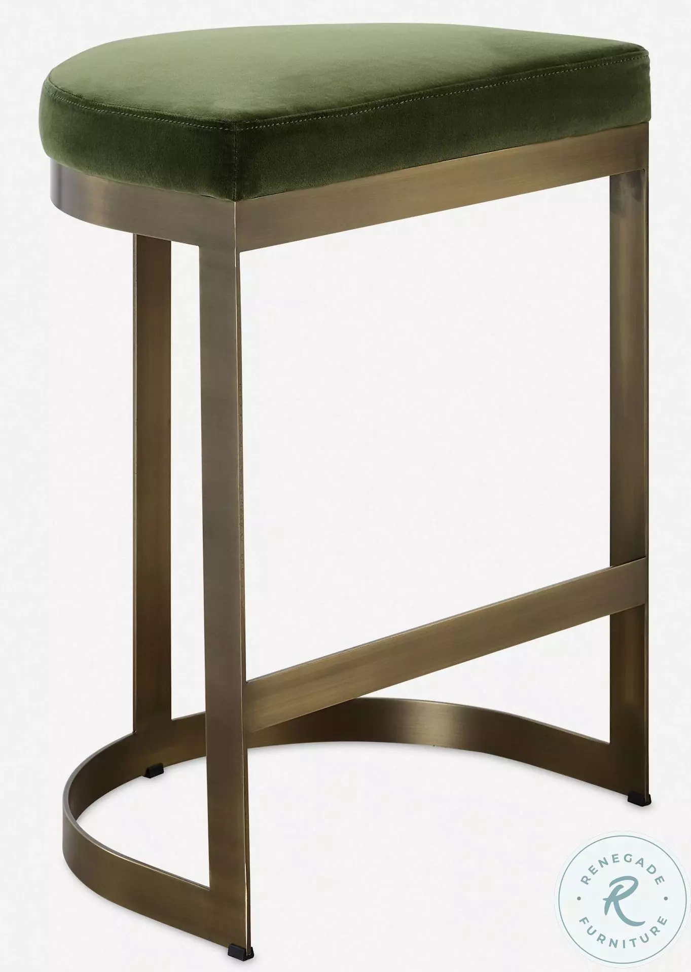 Ivanna Moss Green Counter Height Stool From Uttermost | Coleman Furniture