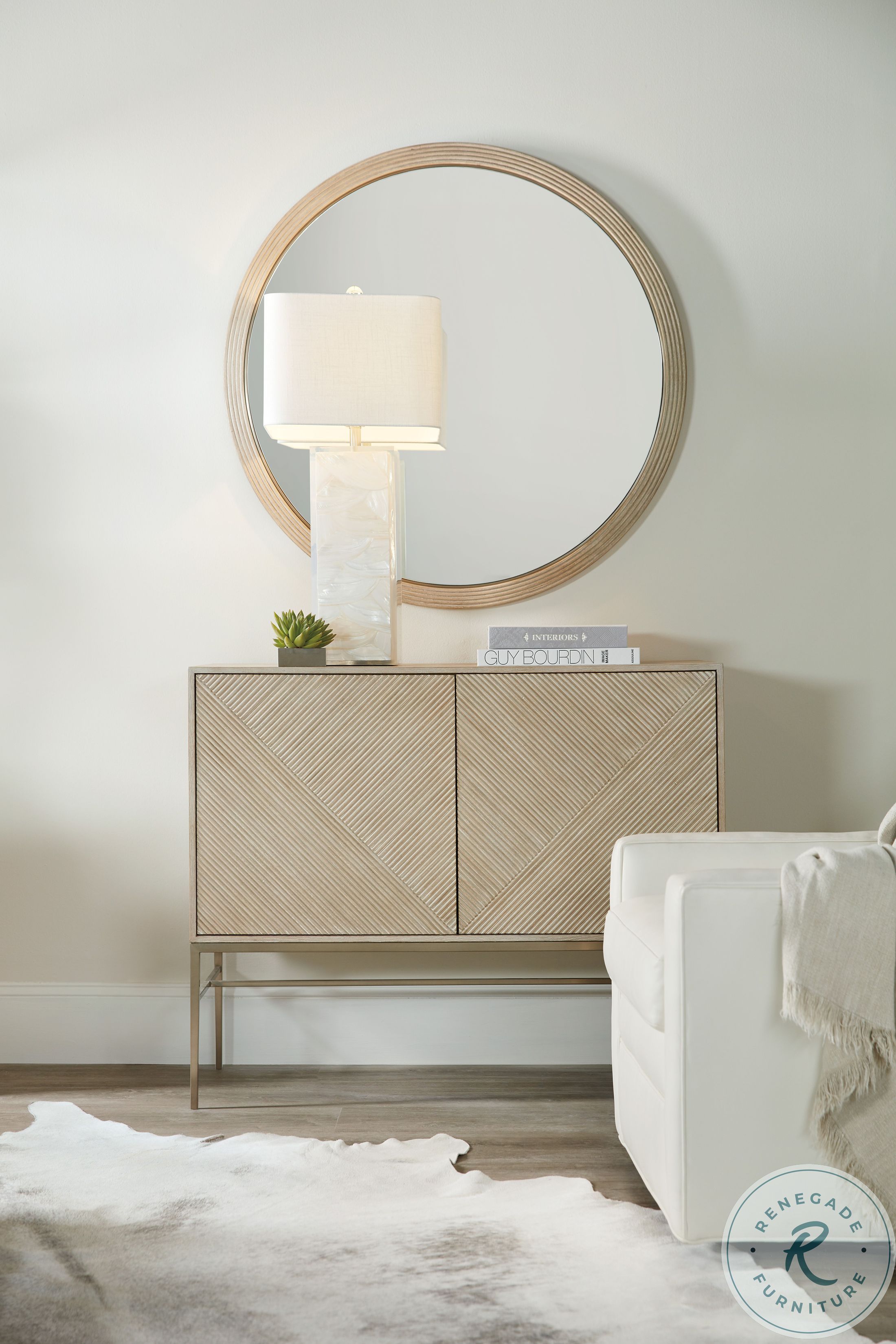 Cascade Soft Taupe And Champagne Credenza From Hooker | Coleman Furniture
