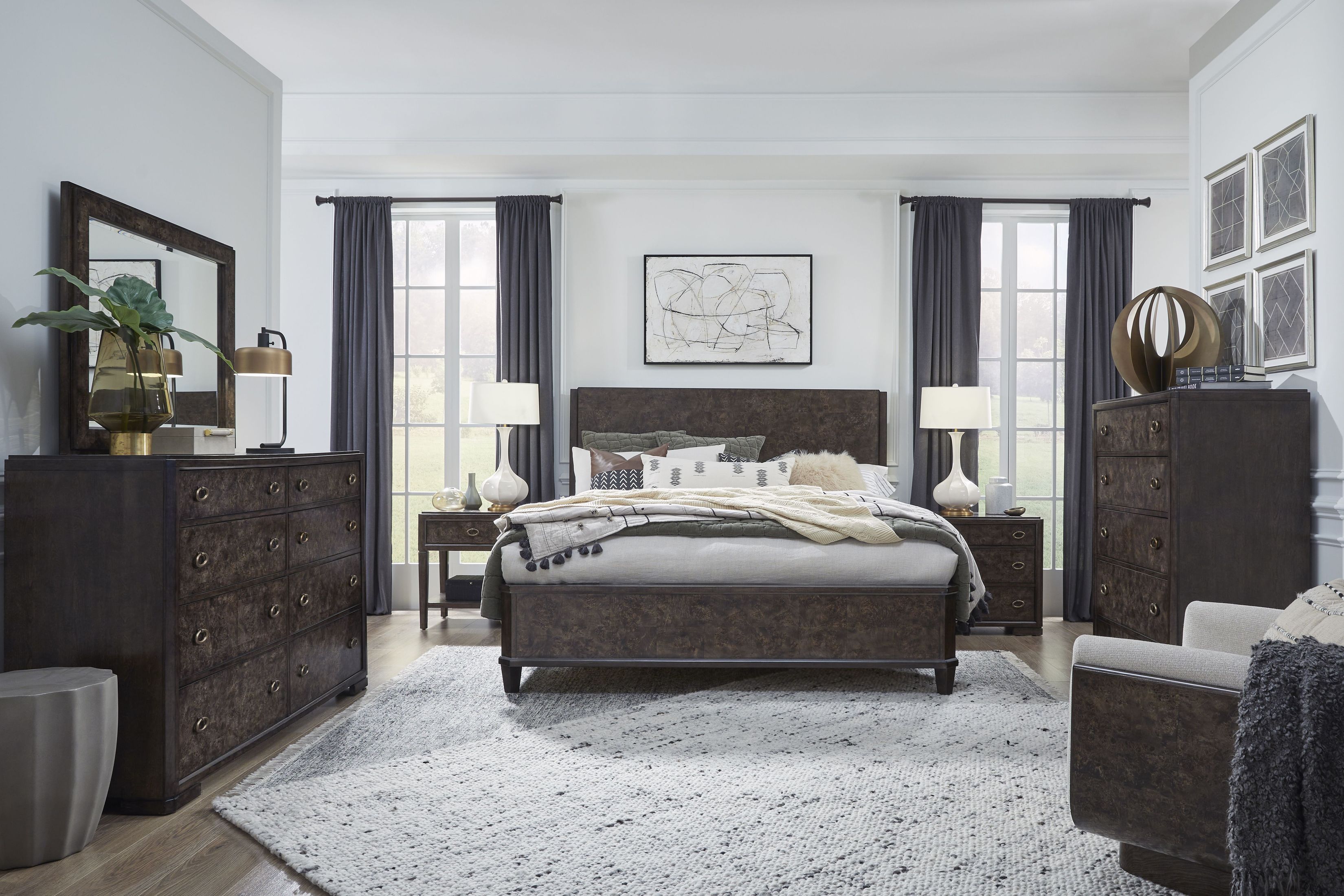 Timberlyn Espresso Queen Panel Bedroom Set From Crafted Space | Coleman ...