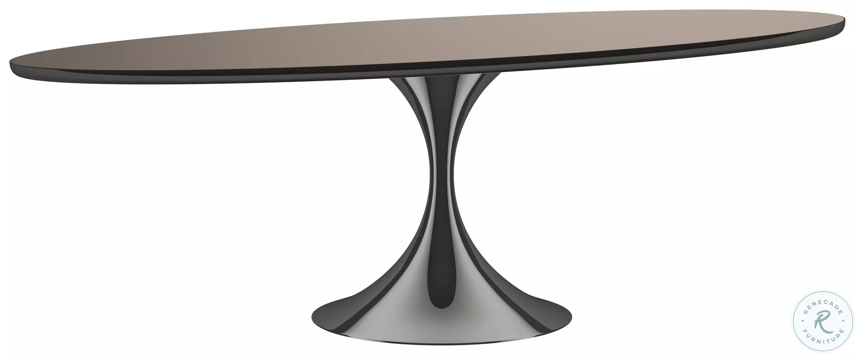Semper Deep Bronze 96" Oval Dining Table From Caracole | Coleman Furniture