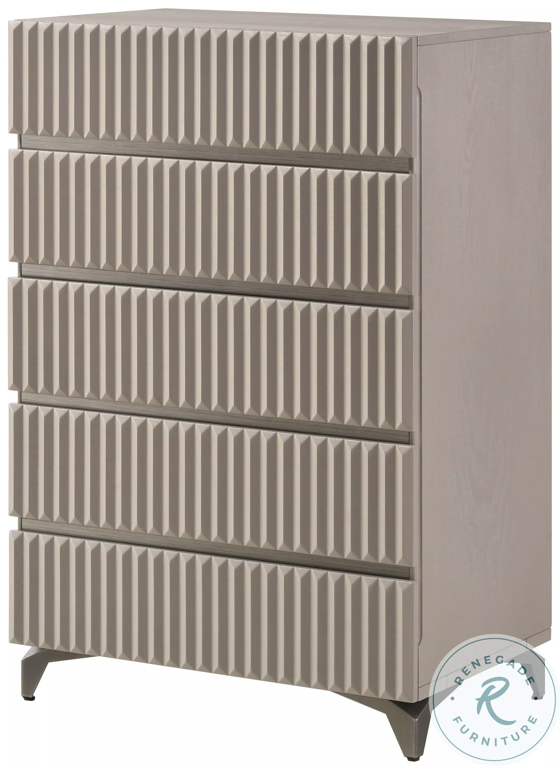 Grace Sleek Matte Taupe Chest From JNM | Coleman Furniture