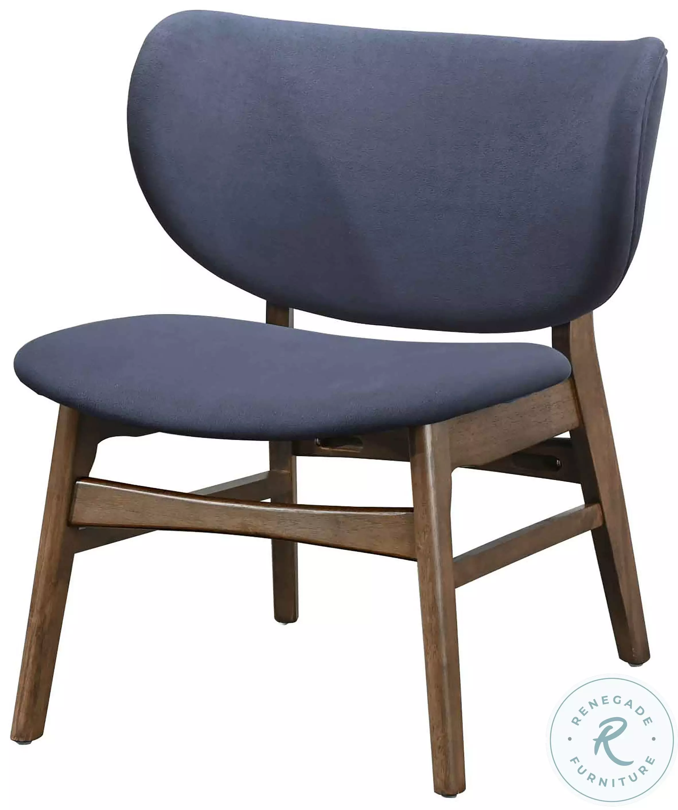 Adler Dark Blue Upholstered Lounge Chair From New Classic | Coleman ...
