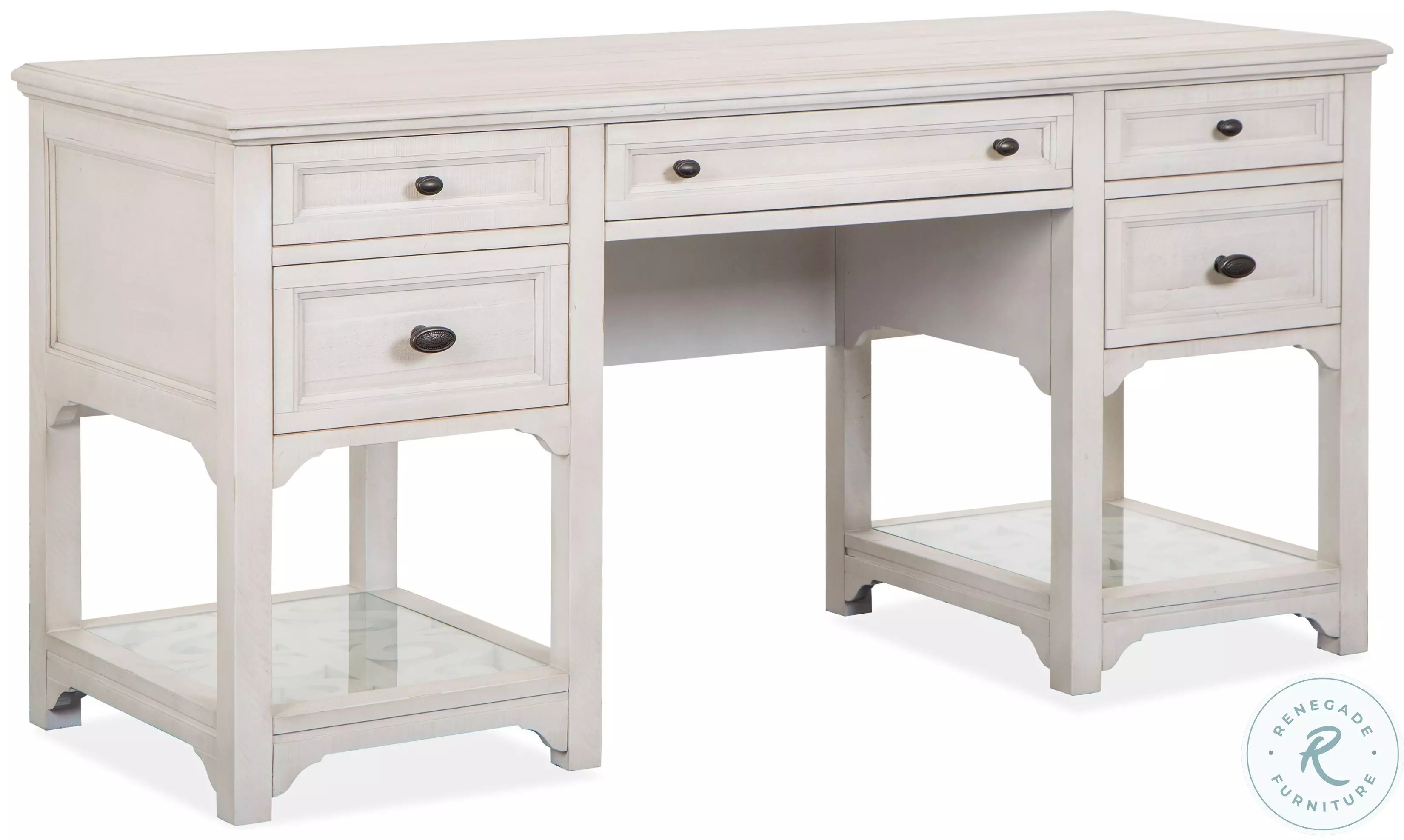 Bronwyn Alabaster 67" Desk From Magnussen Home | Coleman Furniture