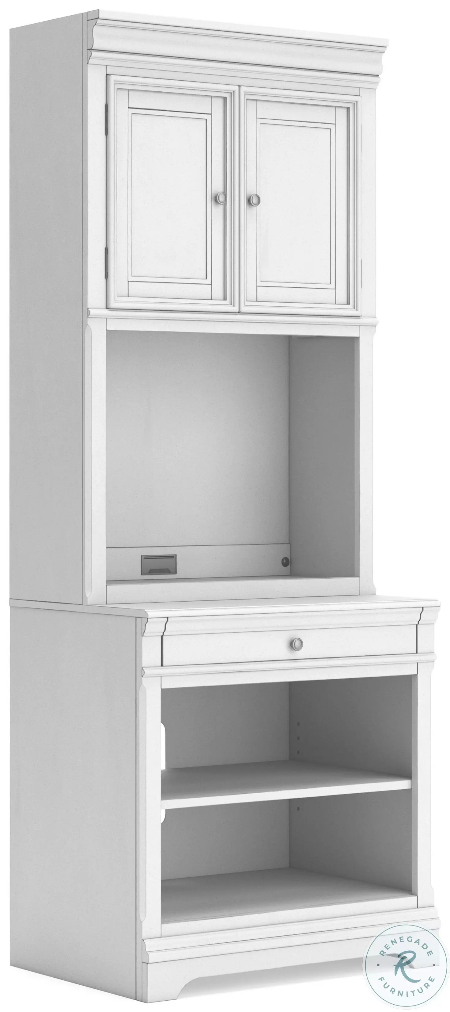 Kanwyn Whitewash Bookcase From Ashley Furniture | Coleman Furniture