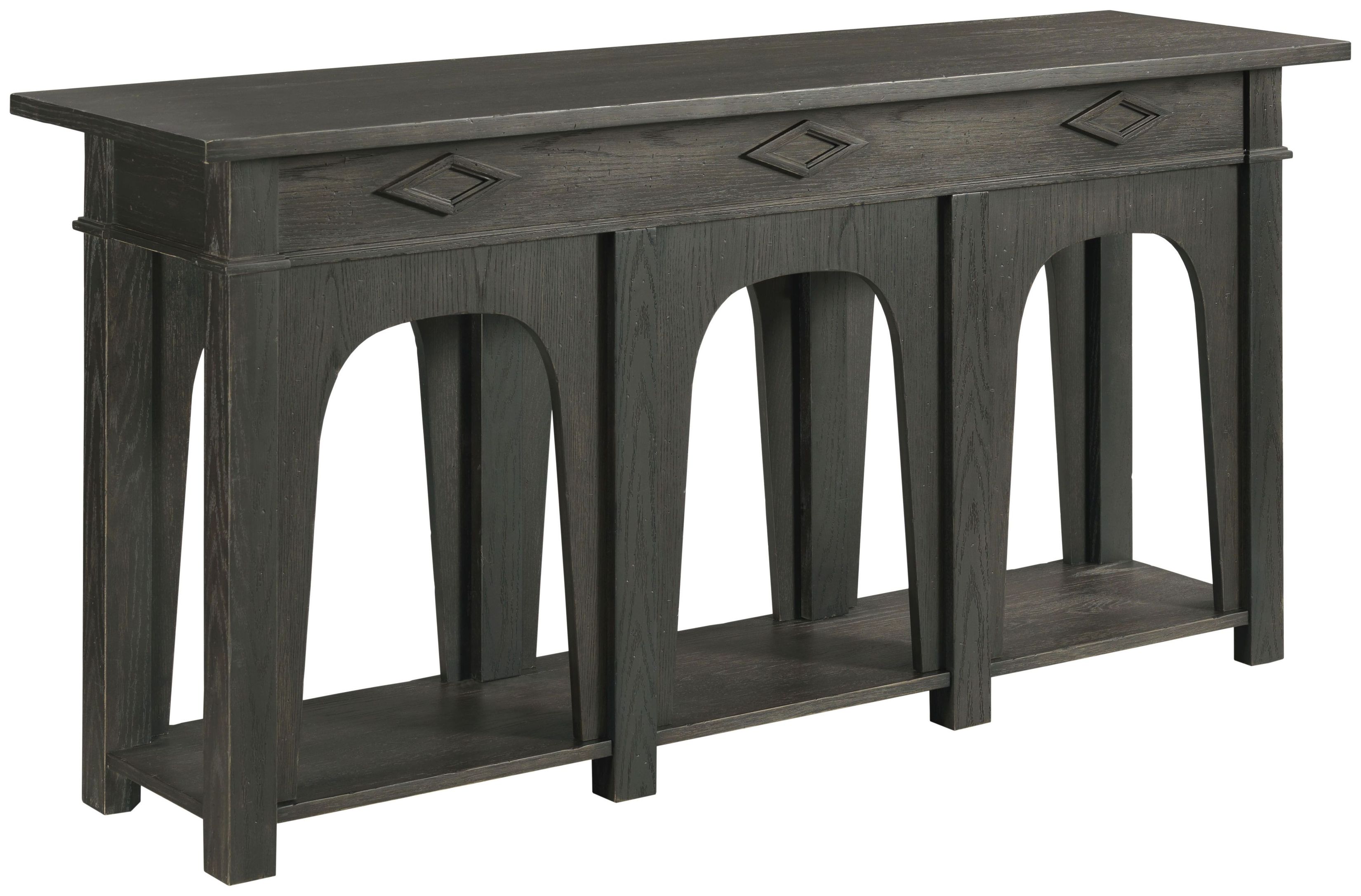 Lillith Hall Black Rectangular Console Table From Kincaid Furniture ...