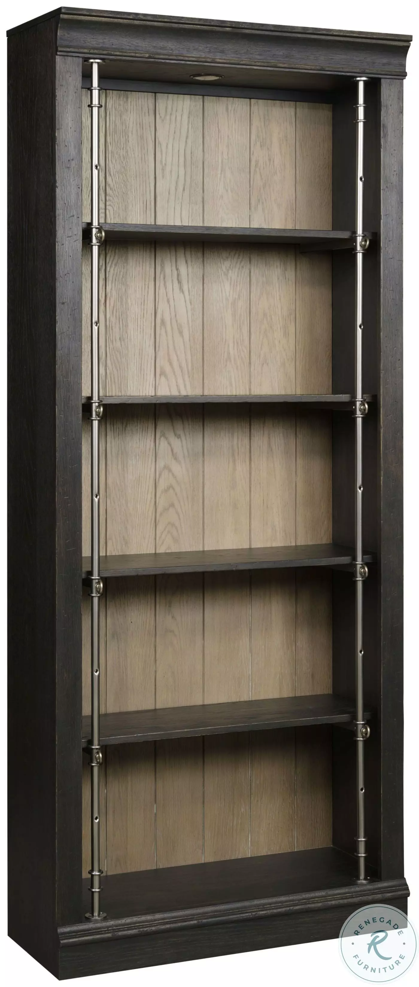 Hancock Black Bunching Bookcase From Hammary | Coleman Furniture
