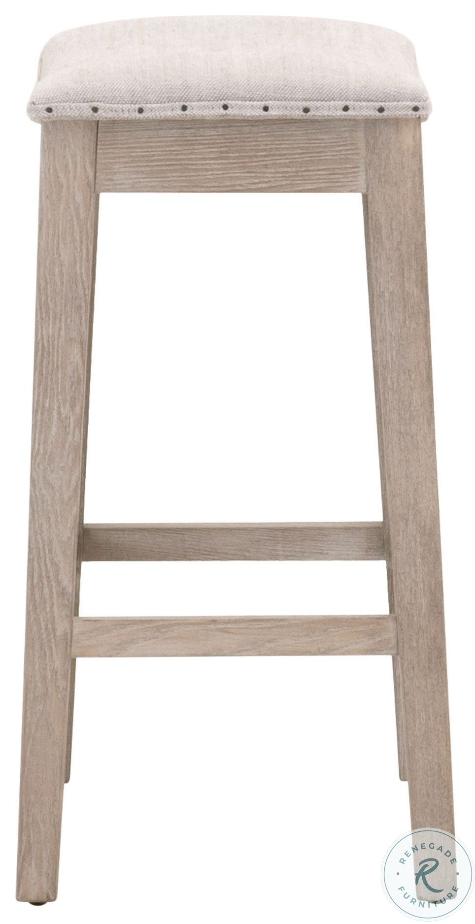 Harper Bisque French Linen Counter Height Stool From Orient Express ...