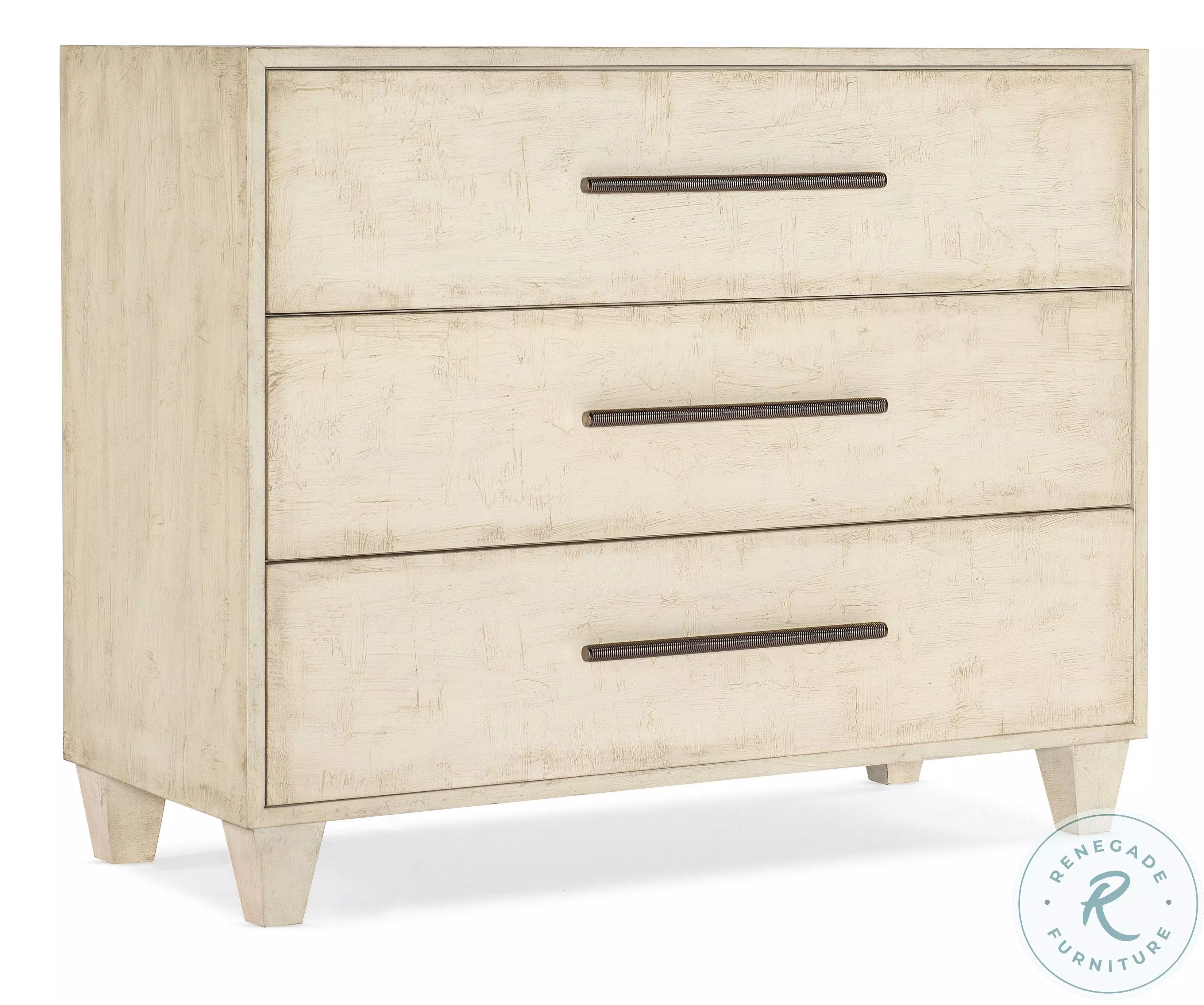 Saffron Textured Cream 3 Drawer Chest From Hooker | Coleman Furniture