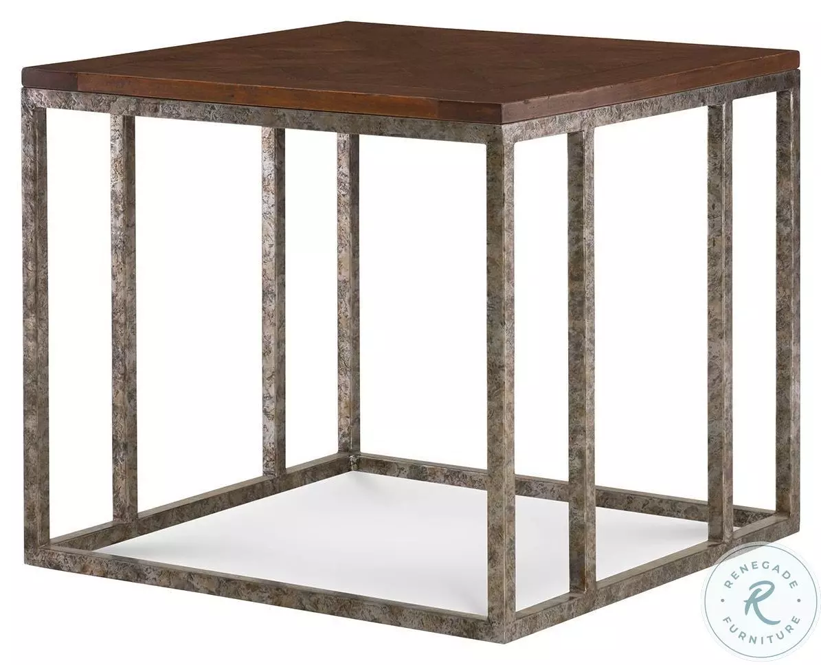 Amon Mahogany Placage And Wrought Iron Lamp Table From Maitland-Smith ...