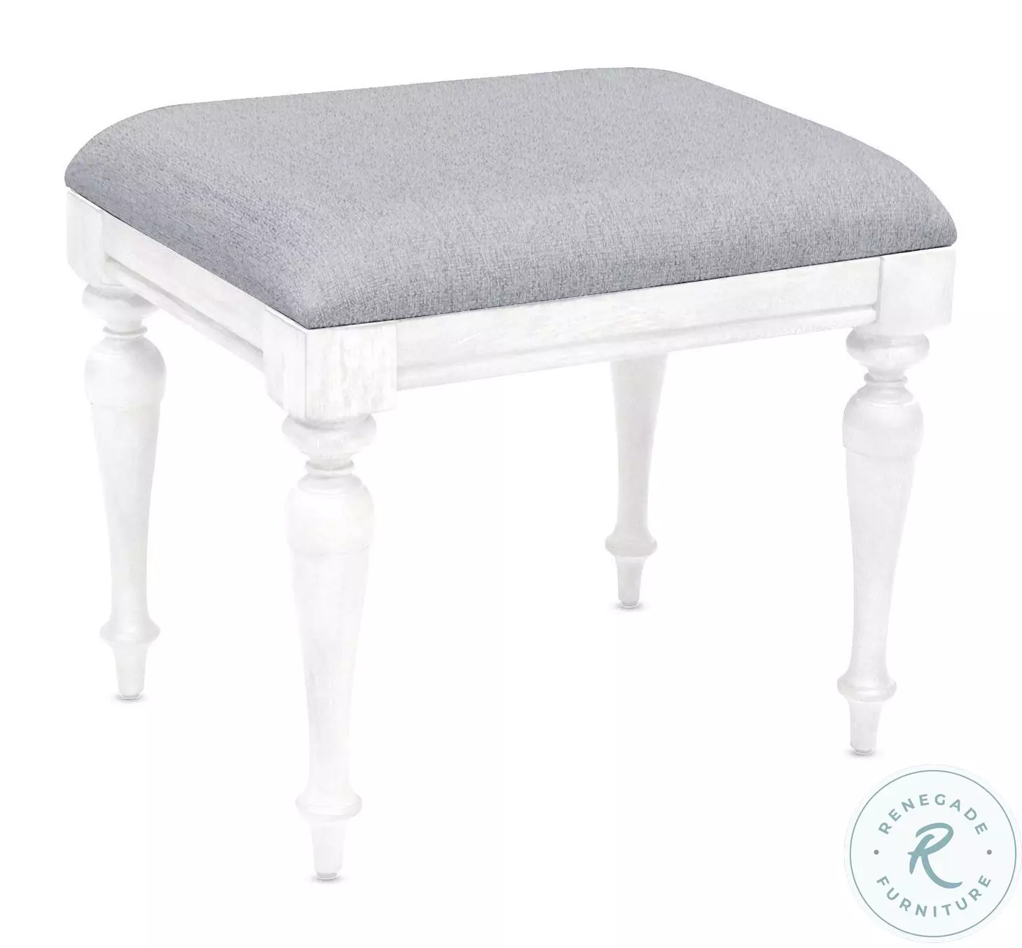 Highland Park Distressed Rustic Ivory Vanity Bench from Steve Silver ...