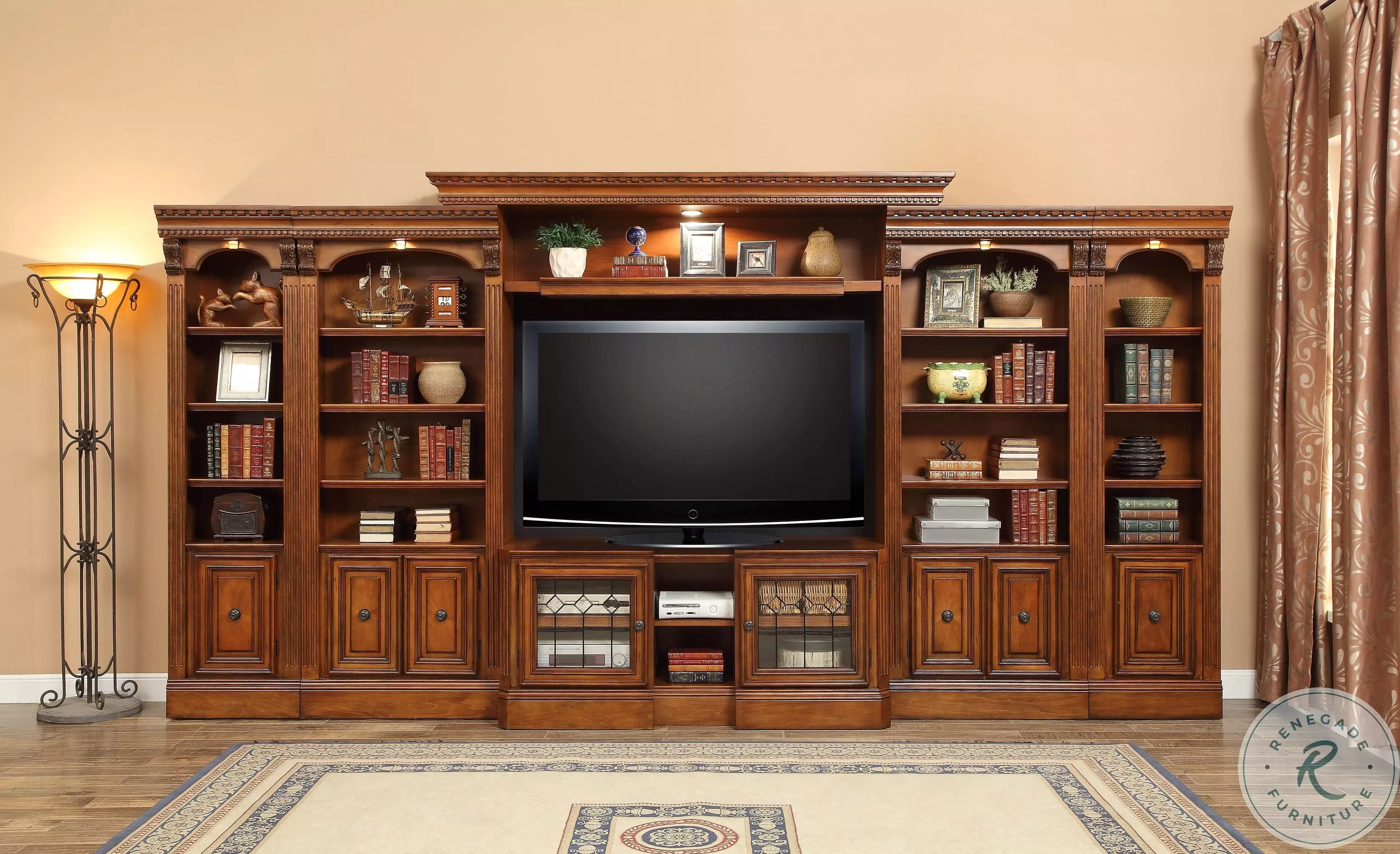 Huntington 178" Entertainment Library Wall Unit from Parker House ...