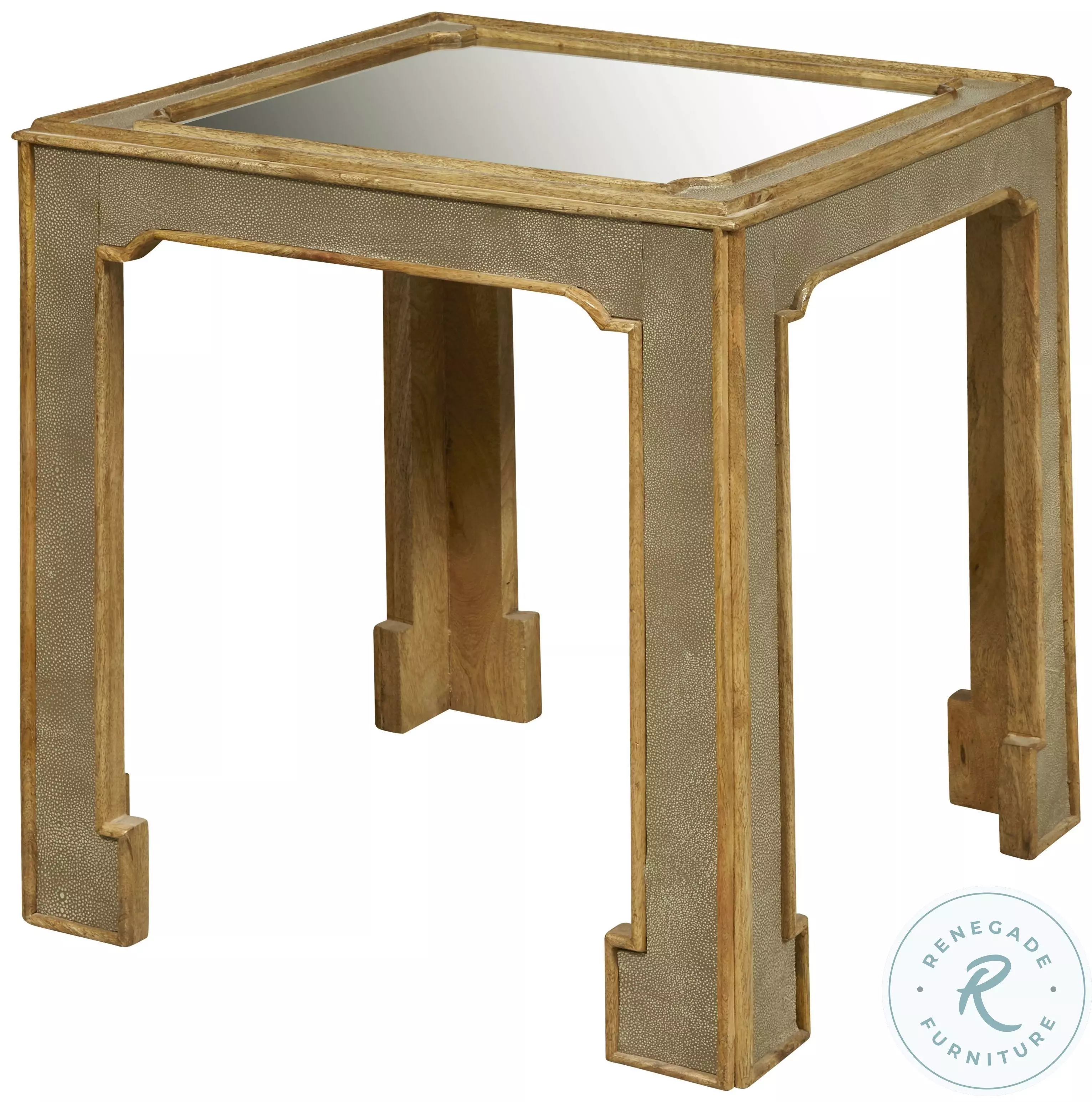 P301516 Gray Toned Faux Shagreen End Table From Pulaski | Coleman Furniture