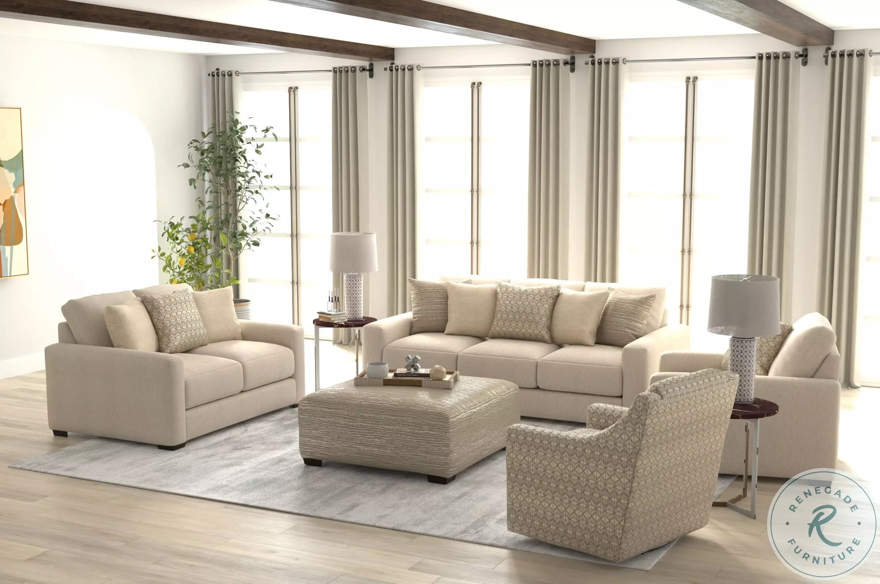 Hyde Park Porcelain Living Room Set From Home Gallery Stores | Home Gallery Stores