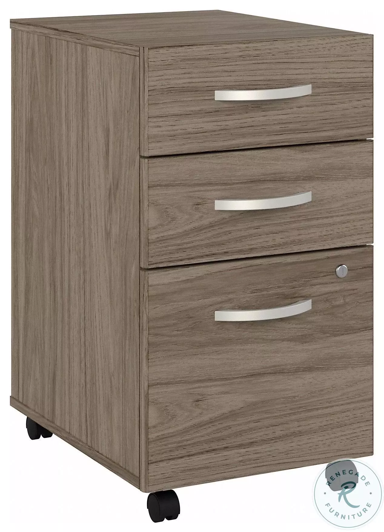 Hybrid Modern Hickory 3 Drawer Mobile File Cabinet From Home Gallery ...