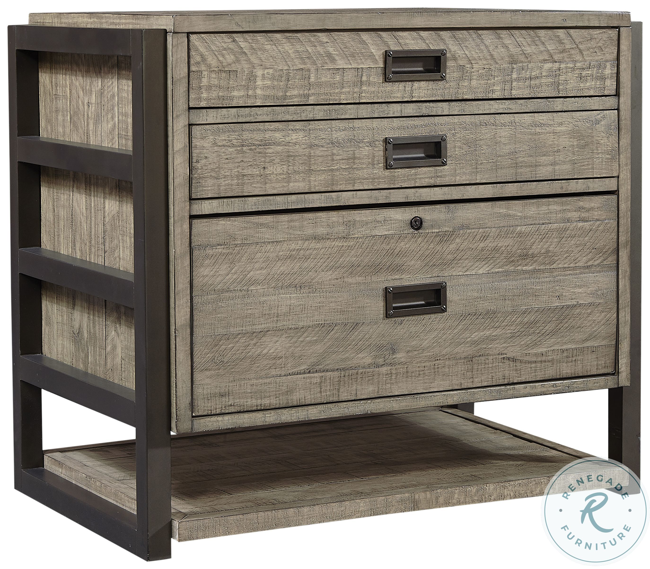 Grayson Cinder Grey Distressed Combo File Cabinet From Aspen Home ...