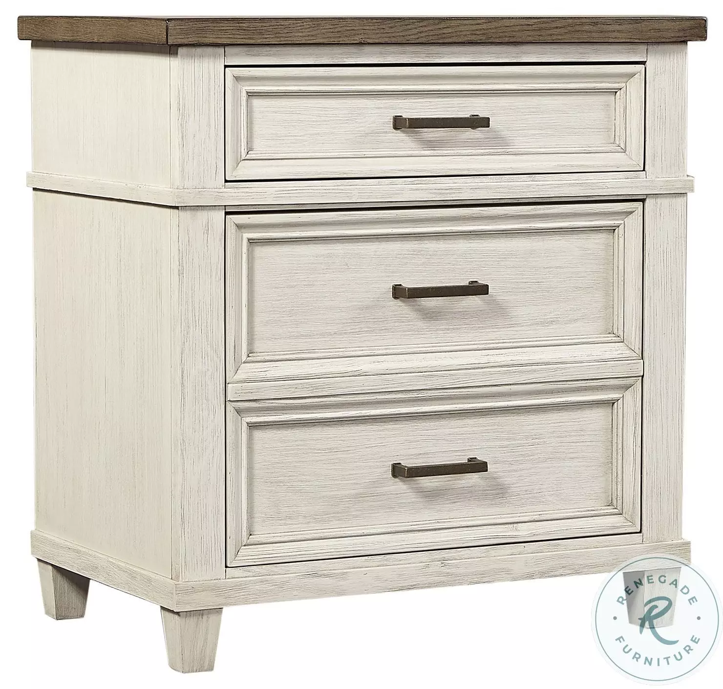 Caraway Aged Ivory 2 Drawer Nightstand From Home Gallery Stores | Home ...