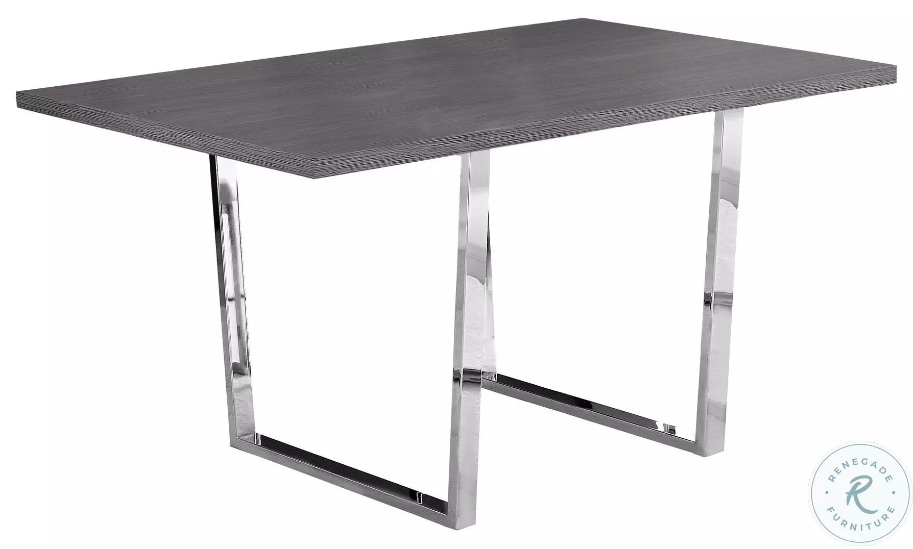 1120 Dark Grey Rectangular Dining Table From Monarch | Coleman Furniture