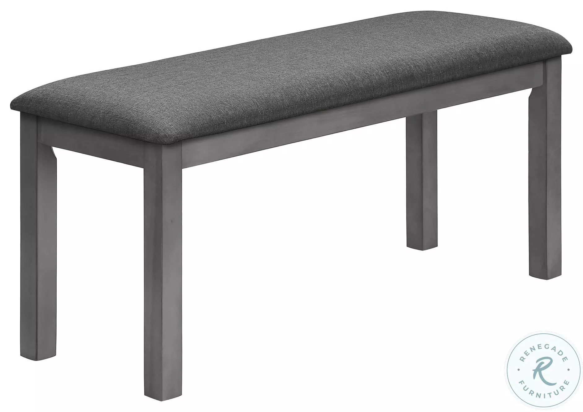 1433 Dark Gray Bench From Monarch | Coleman Furniture