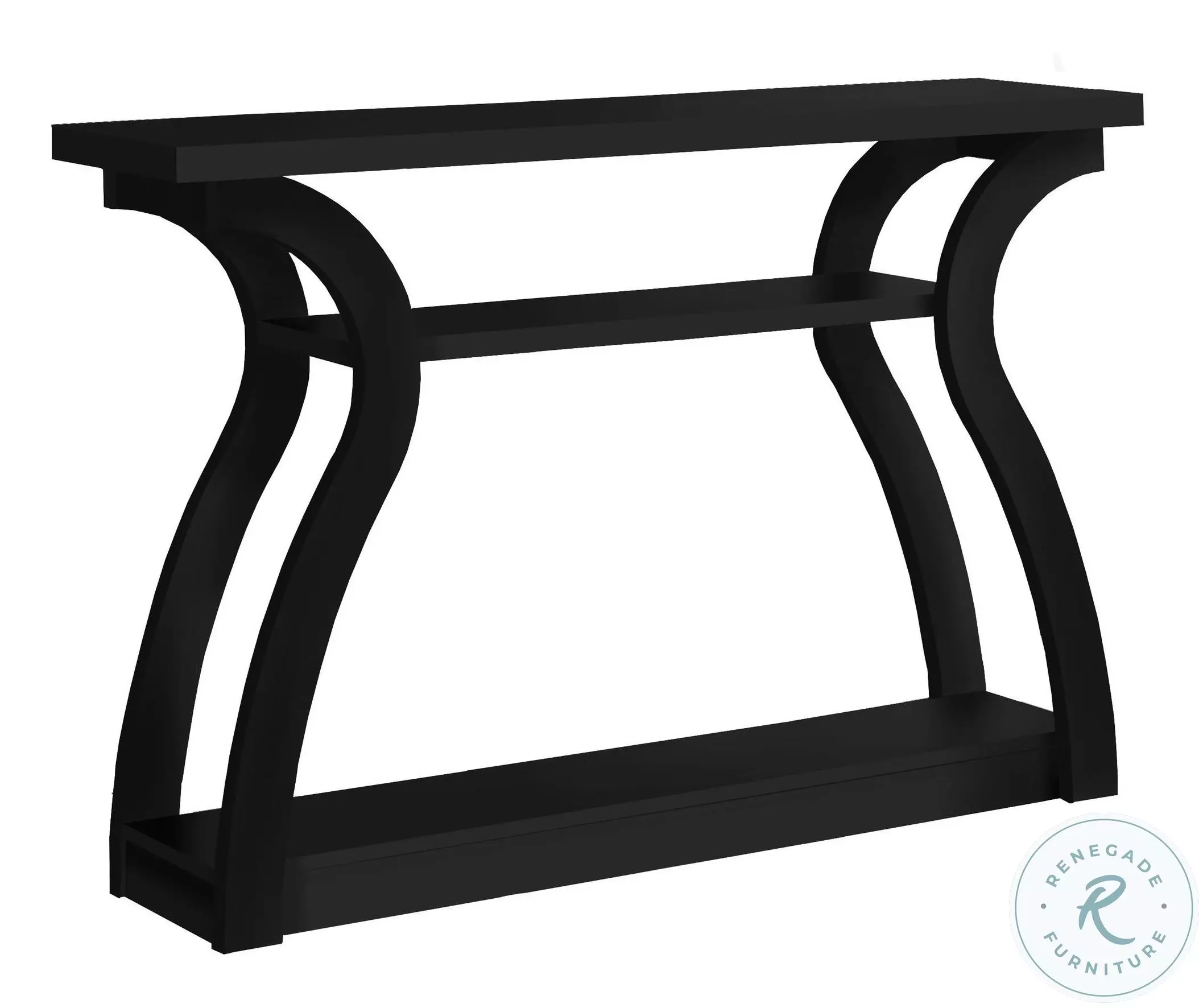 2439 Black Accent Table from Monarch | Coleman Furniture