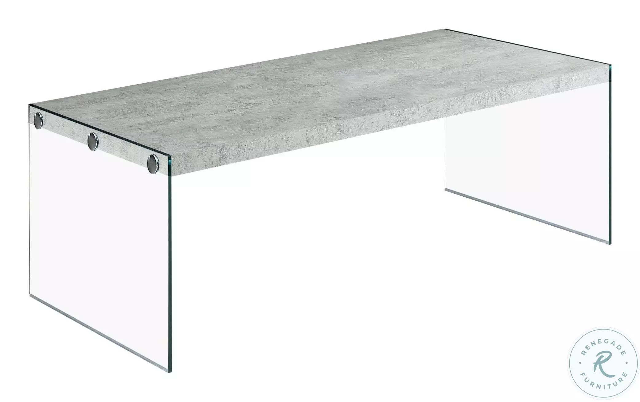 Gray Cement Coffee Table from Monarch | Coleman Furniture
