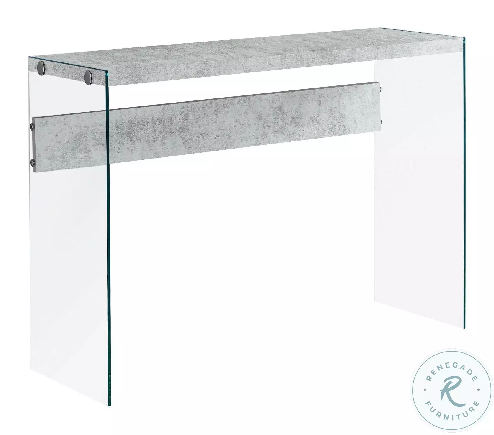 Gray Cement Console Table from Monarch | Coleman Furniture