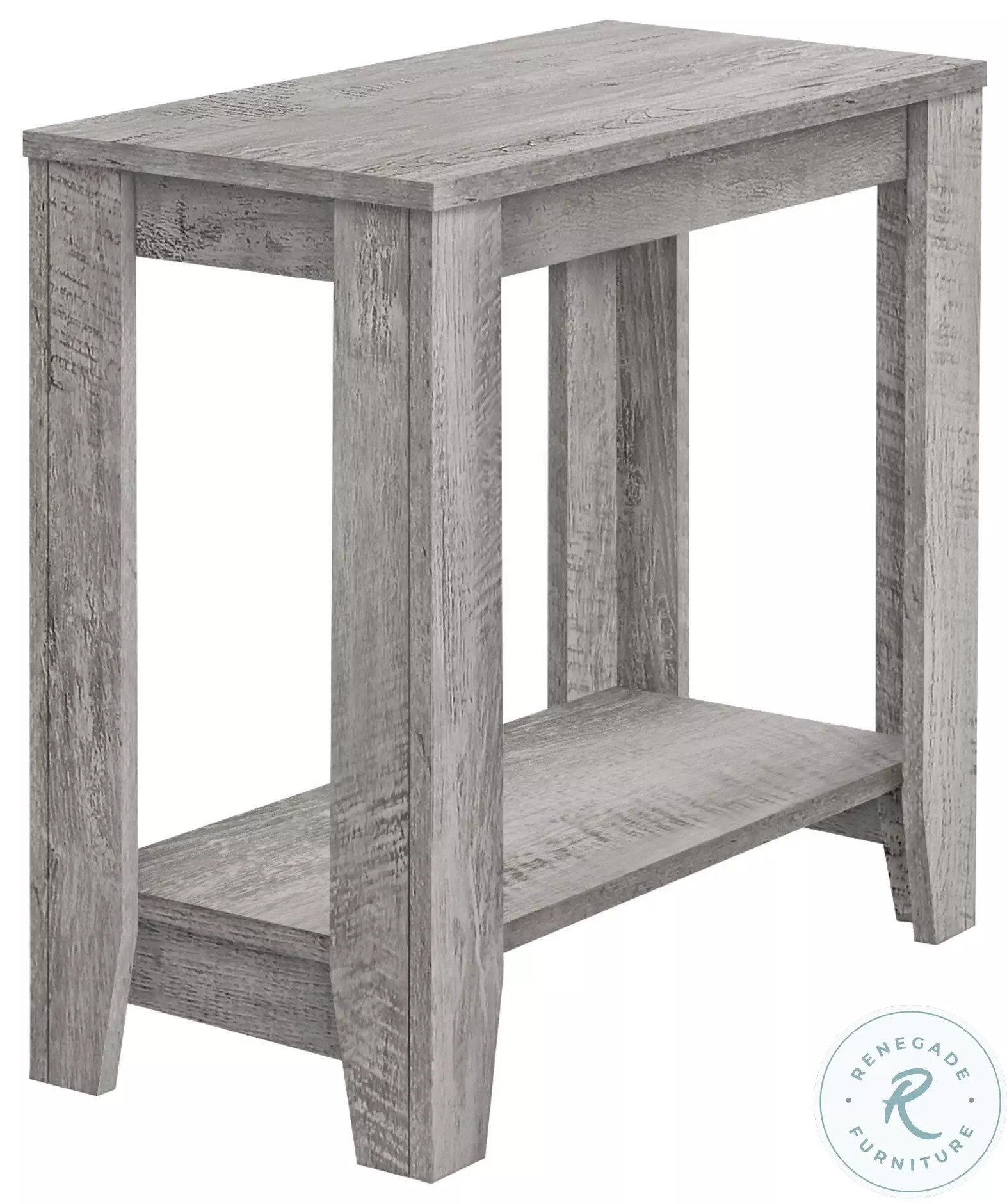 3380 Industrial Gray 28" Accent Table From Monarch | Coleman Furniture