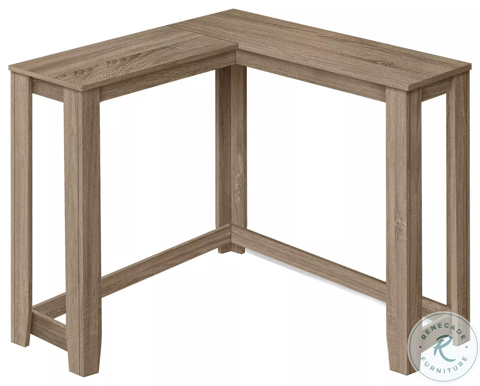3659 Dark Taupe 36" Corner Sofa Table From Monarch | Coleman Furniture