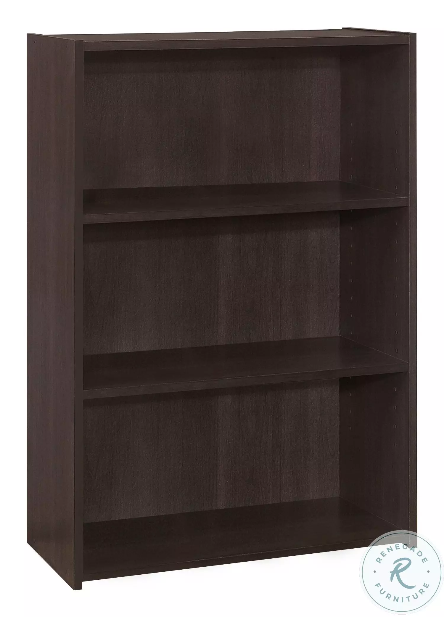 7476 Espresso 3 Shelves 36" Bookcase From Home Gallery Stores | Home ...