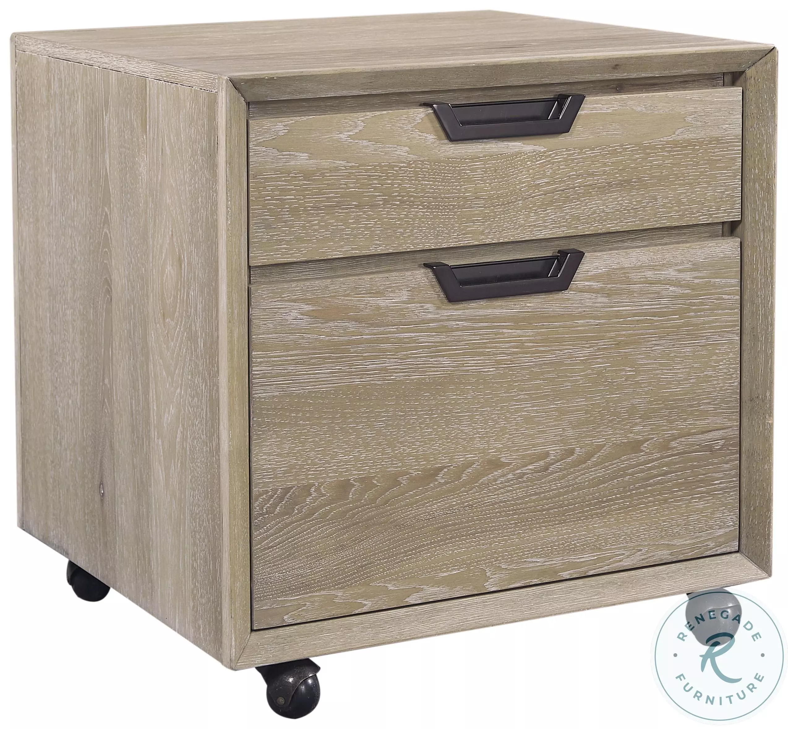 Harper Point Bleached Khaki Rolling File Cabinet From Aspen Home ...