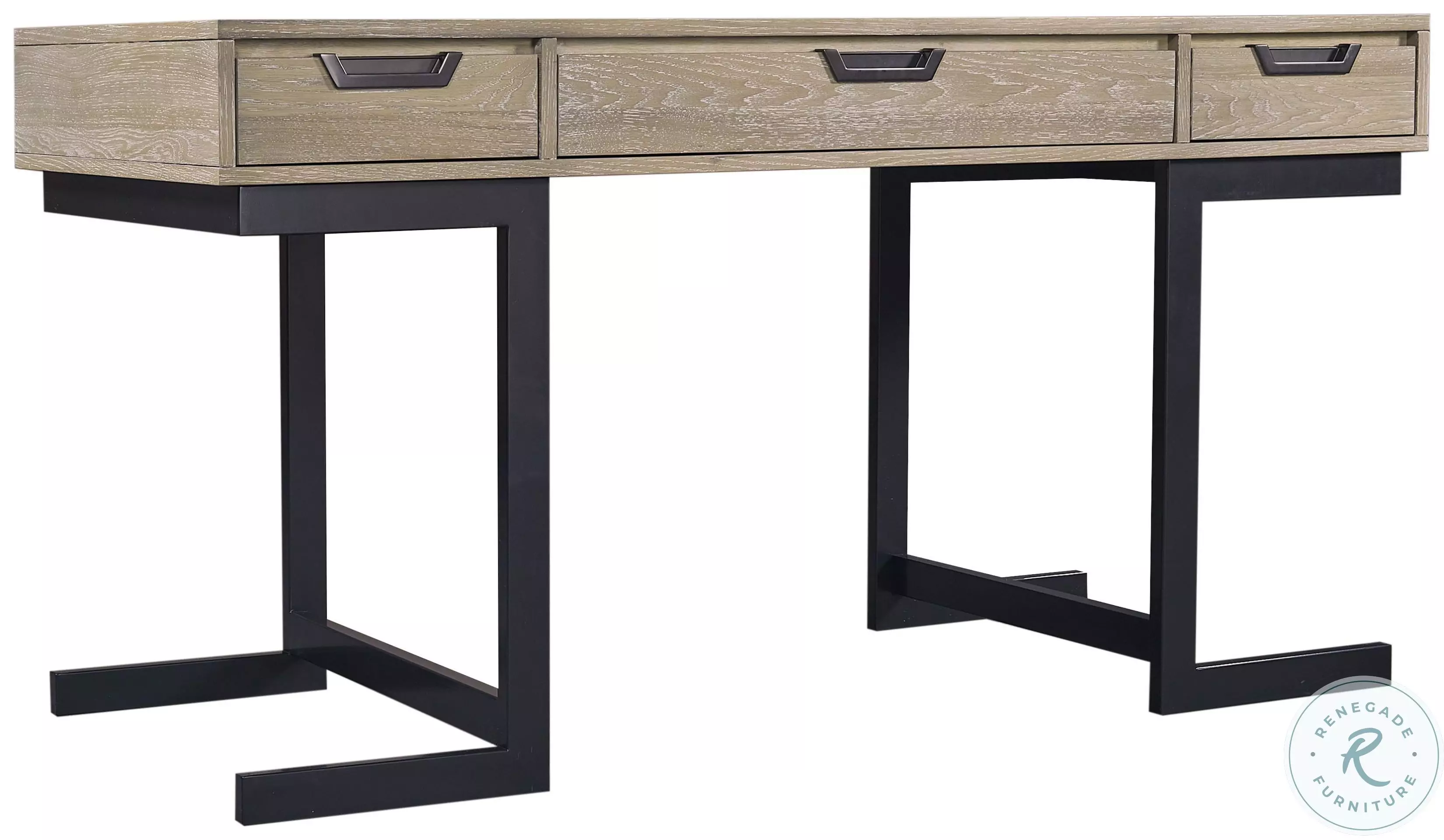 Harper Point Bleached Khaki 60" Writing Desk From Aspen Home | Coleman ...