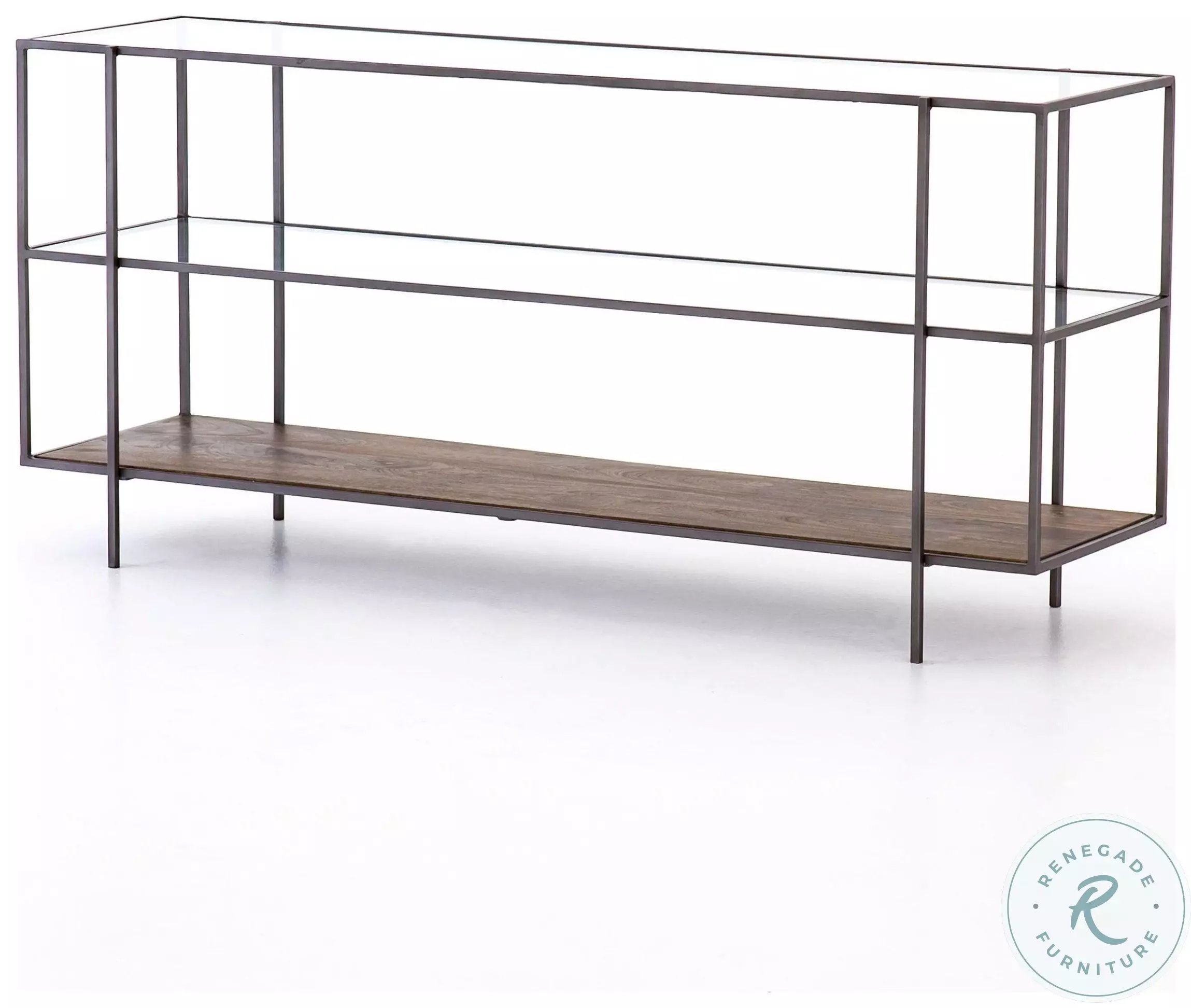 Byron Aged Brown TV Stand from Four Hands | Coleman Furniture