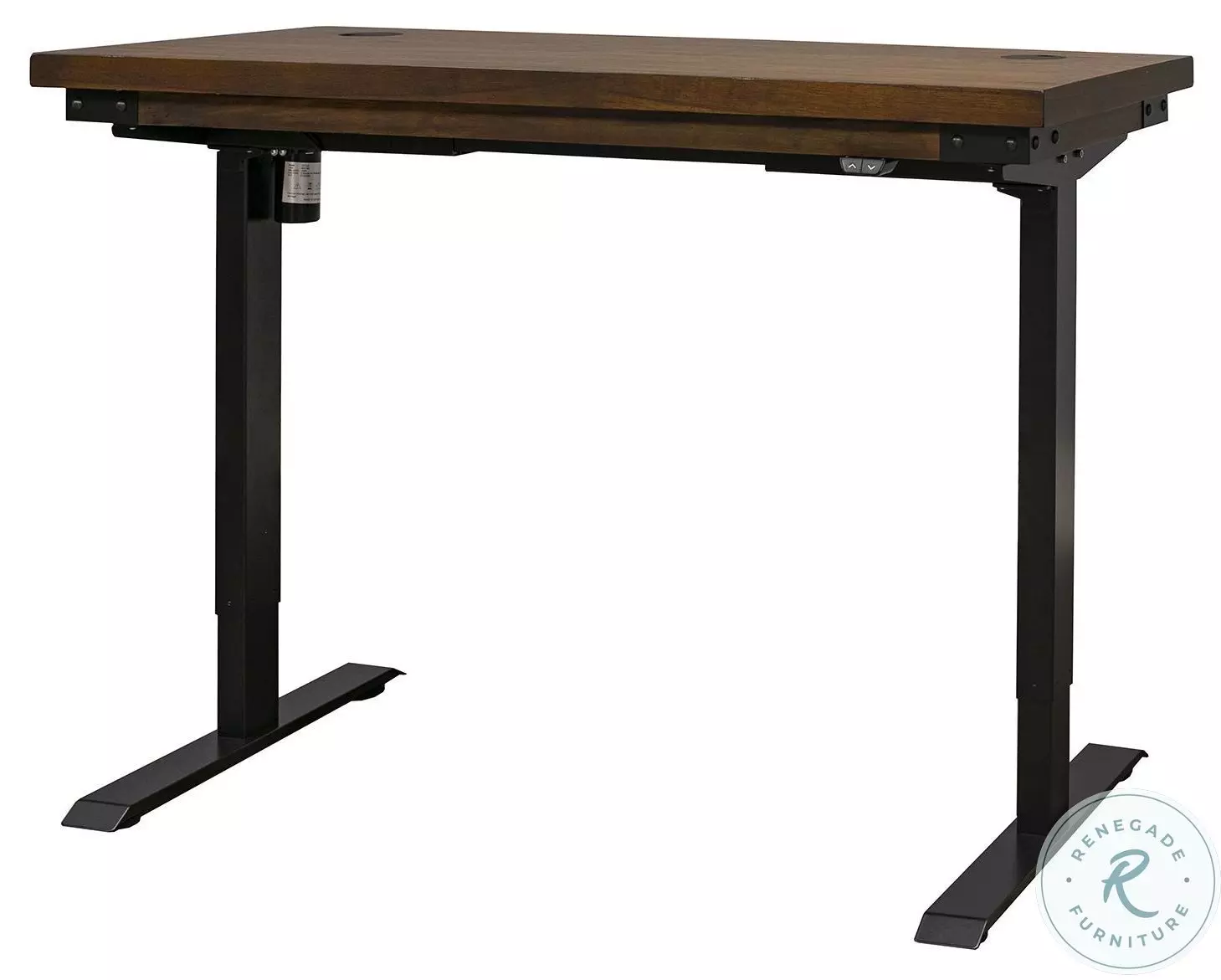 Addison Dry Auburn Sit/Stand Desk from Martin Furniture | Coleman Furniture