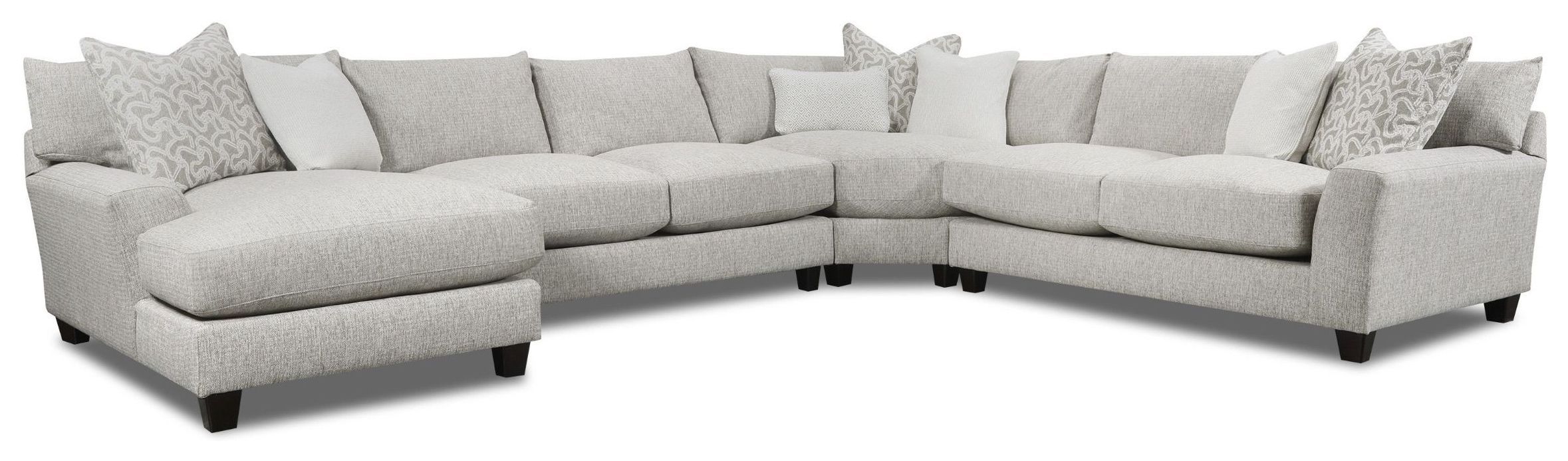 Durango Moose Beige 4 Piece Modular Sectional with LAF Chaise and ...