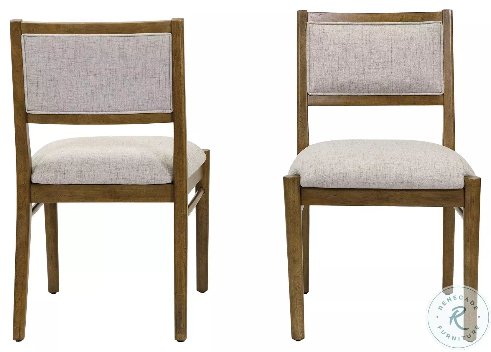 Lachlan Beige Upholstered Back Side Chair Set Of 2 From Martin ...