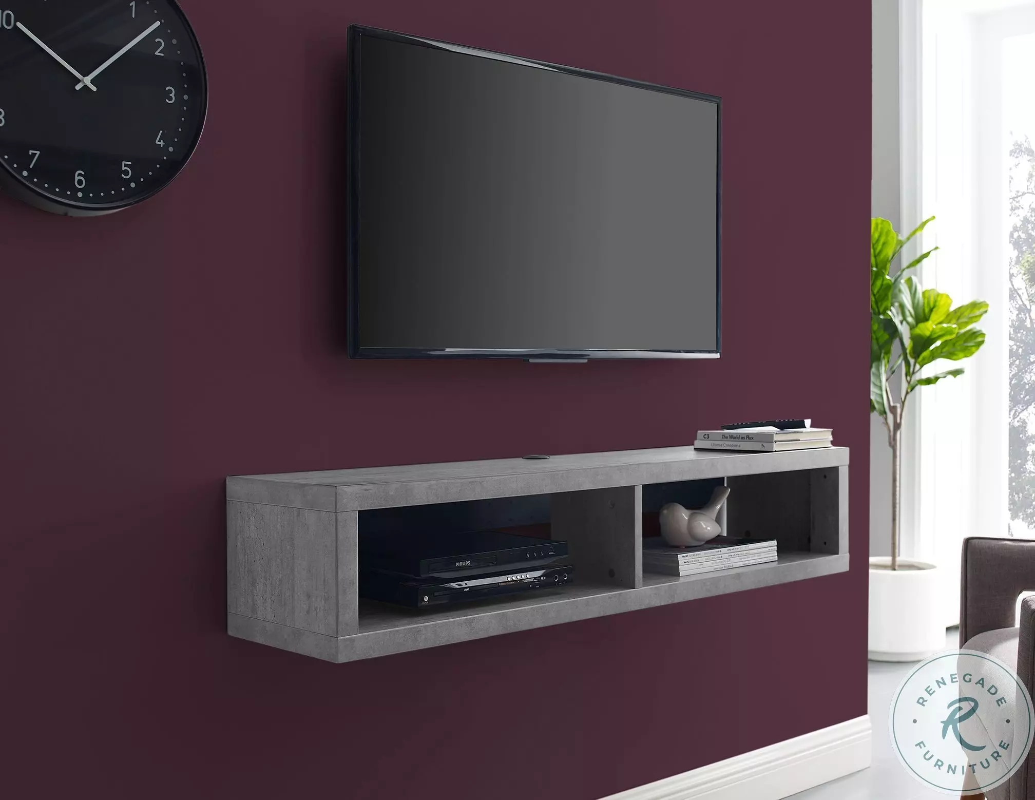 48 floating tv stand store