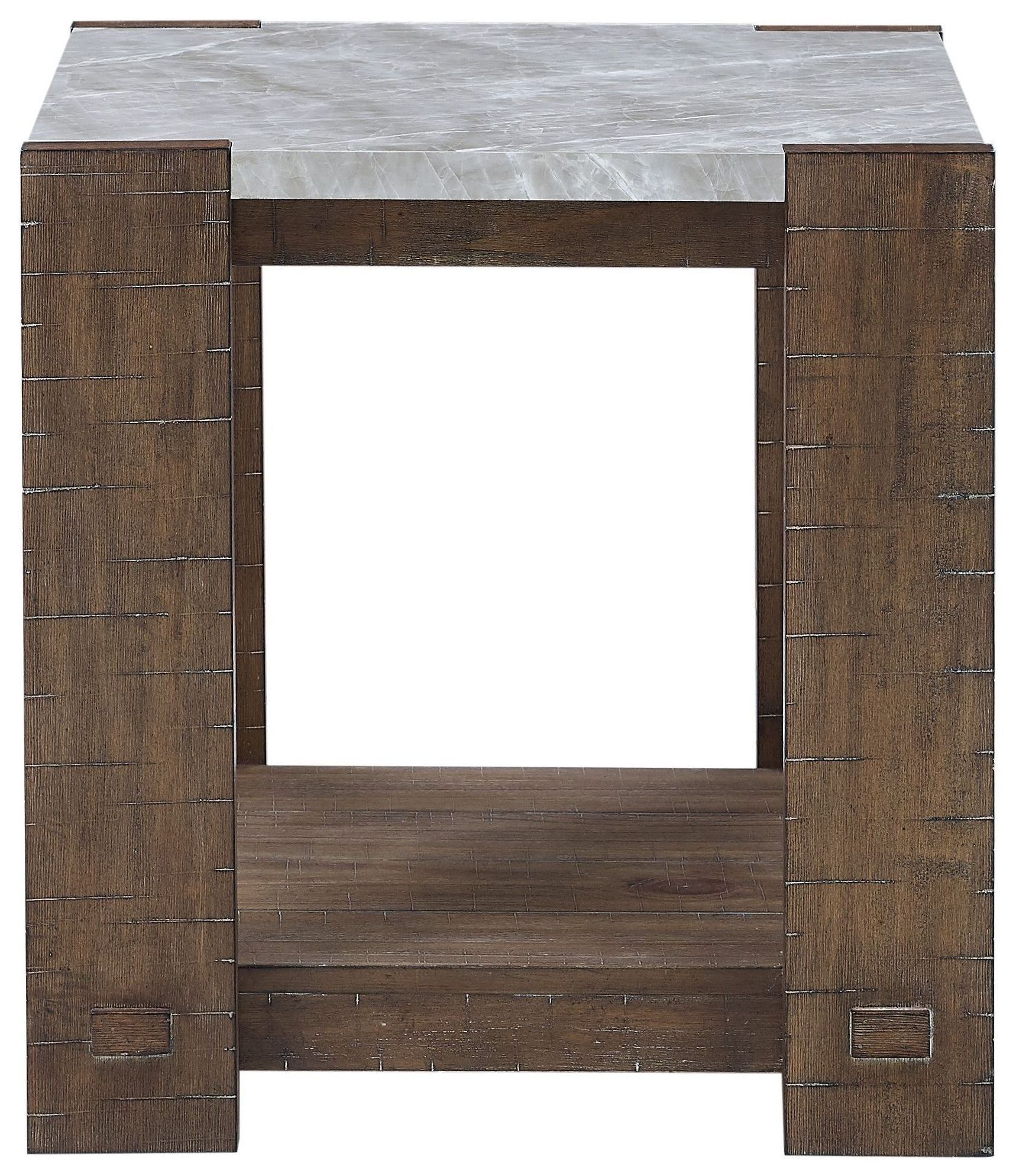 Libby Brown Rectangular Sintered Stone End Table Steve Silver | Coleman ...