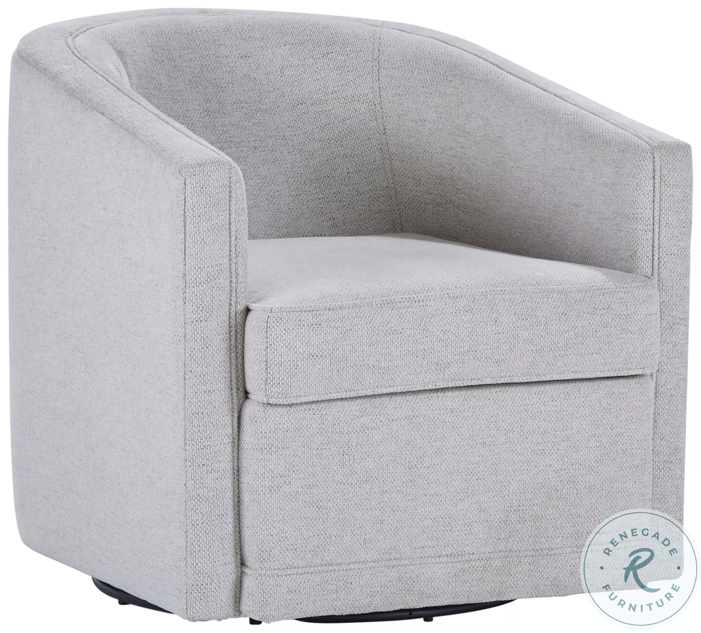 Poppy Light Gray Swivel Chair From New Classic | Coleman Furniture