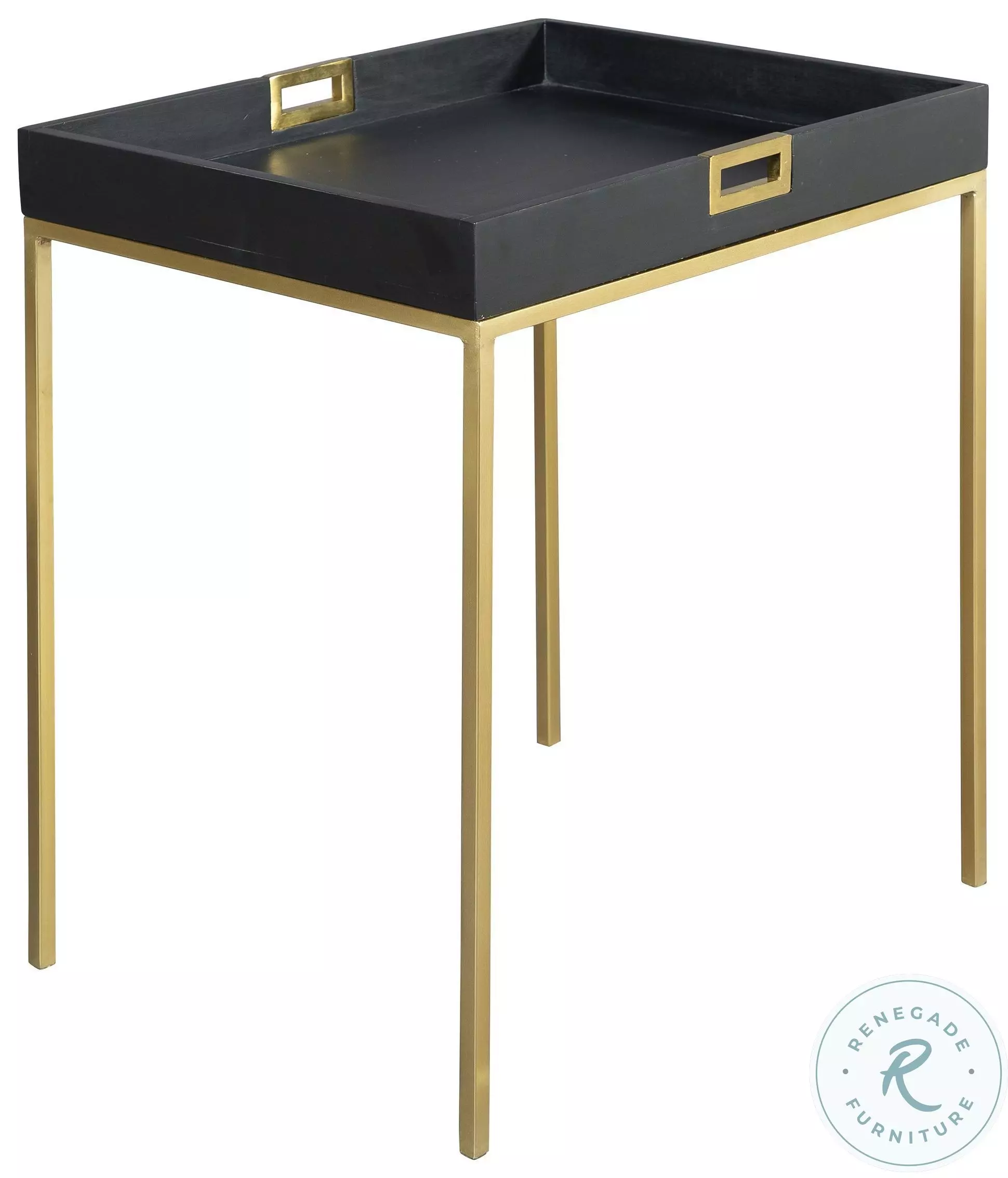 Special Reserve Black and Gold Accent Table From Home Gallery Stores ...
