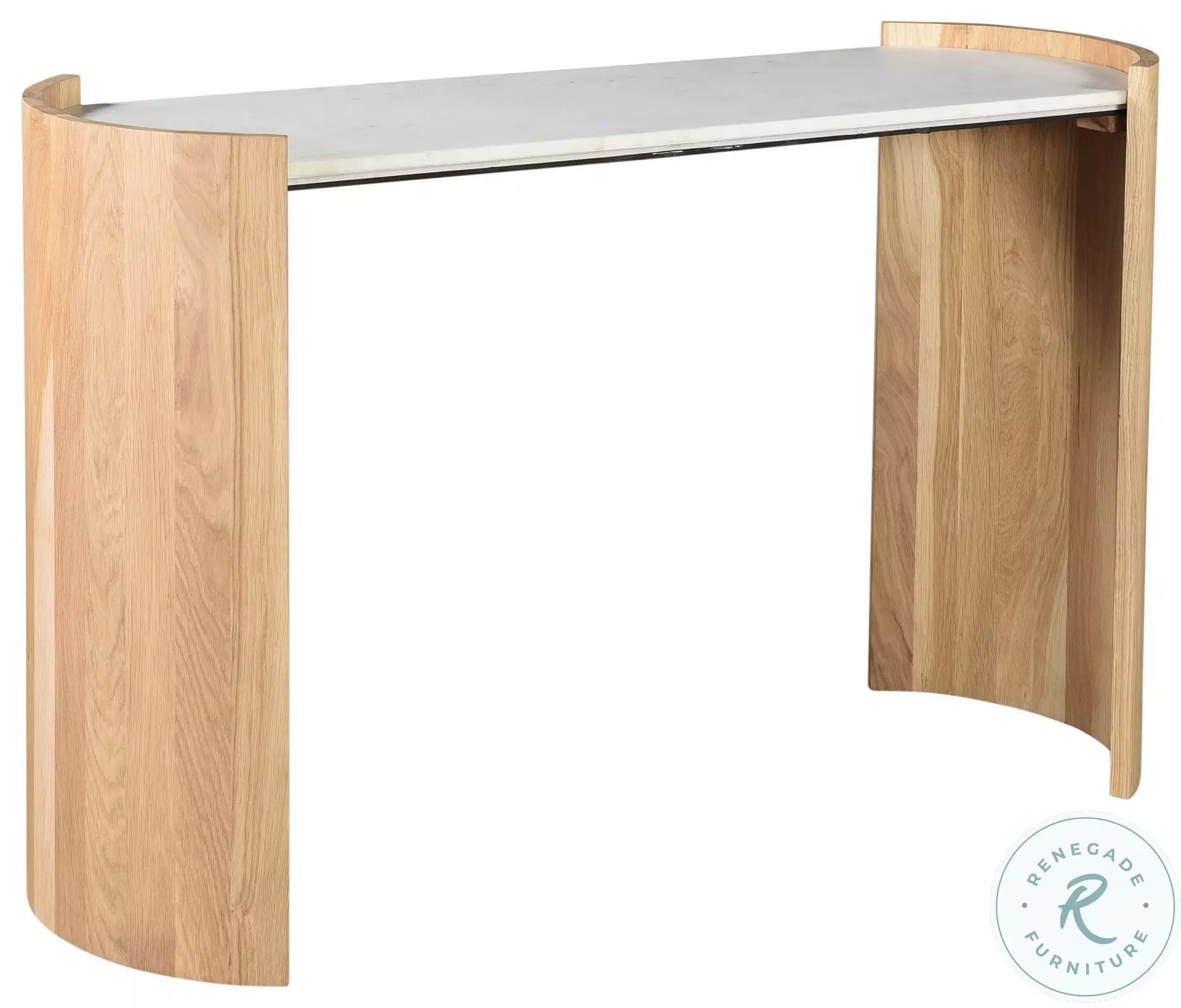 Dala Natural And White Console Table From Moes Home | Coleman Furniture