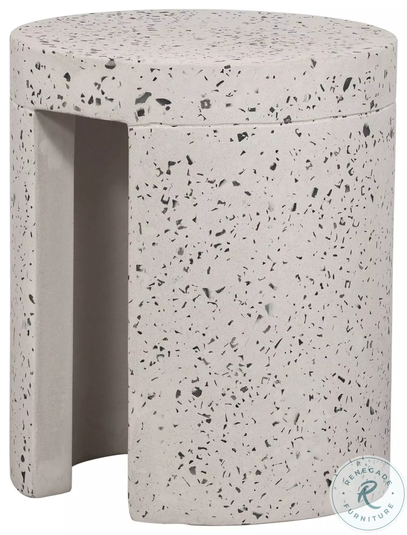 Lyon White Outdoor Stool from Moes Home | Coleman Furniture