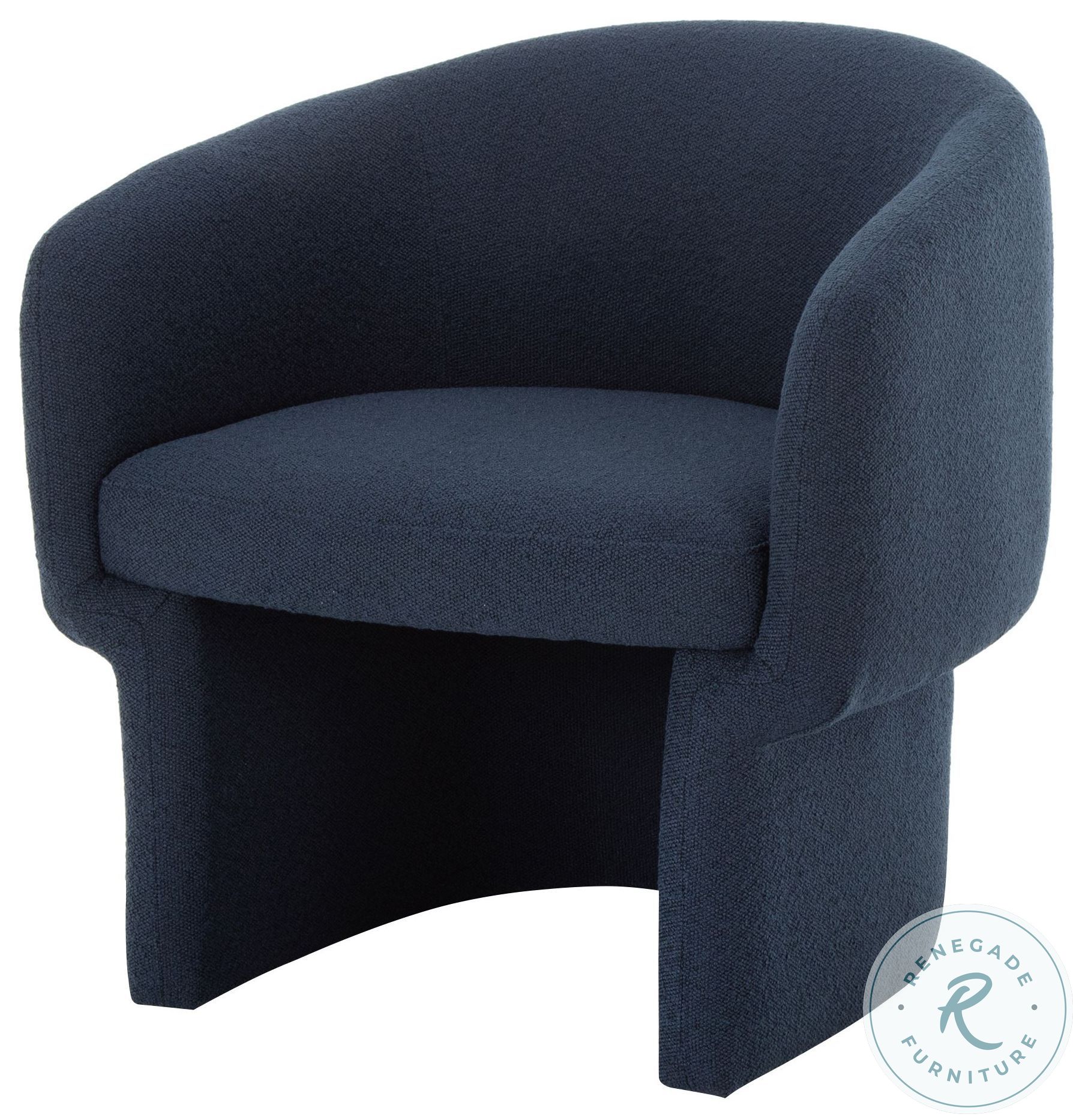 Franco Dark Indigo Arm Chair From Moes Home | Coleman Furniture