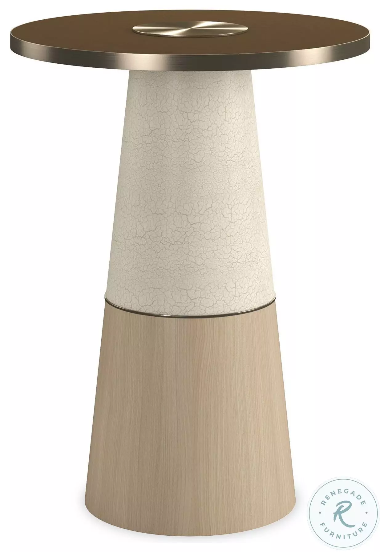 Aperture Bronze Ivory And Dry Martini Side Table From Caracole ...