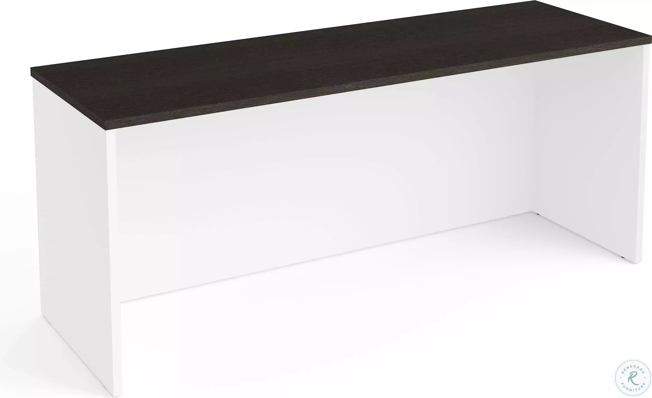 Pro-Concept Plus White and Deep Grey Credenza from Bestar | Coleman ...