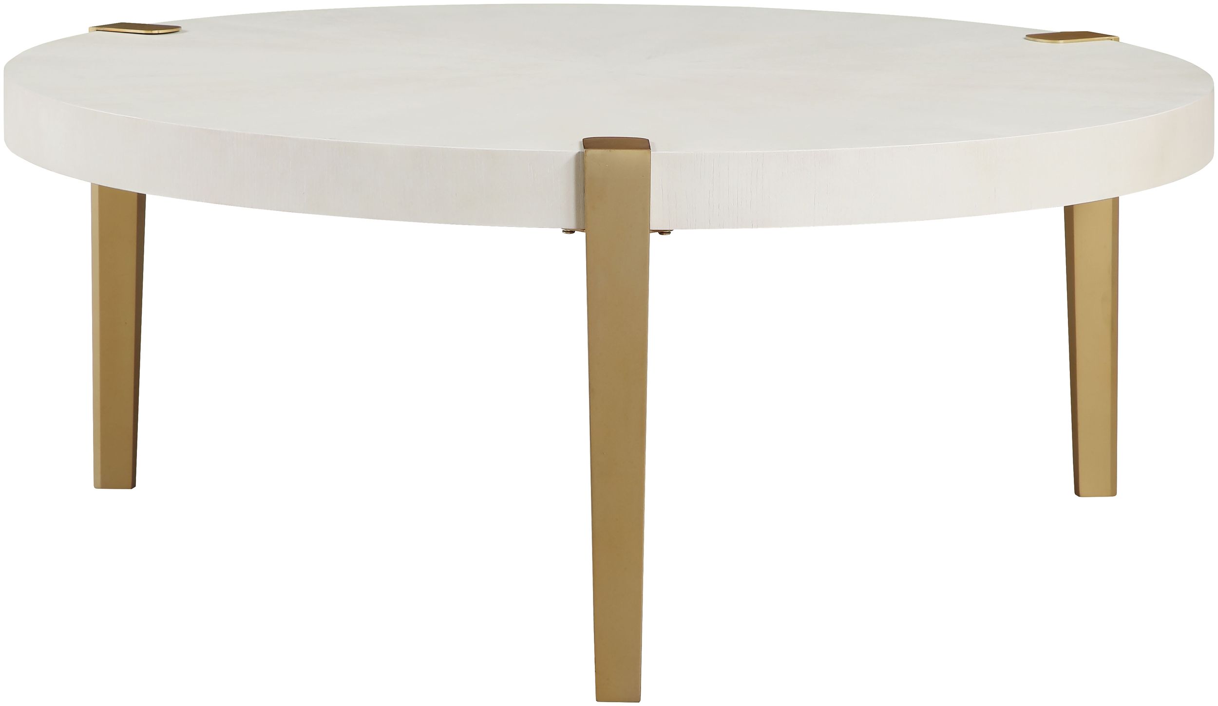 Gracie White 48" Round Coffee Table Steve Silver | Coleman Furniture