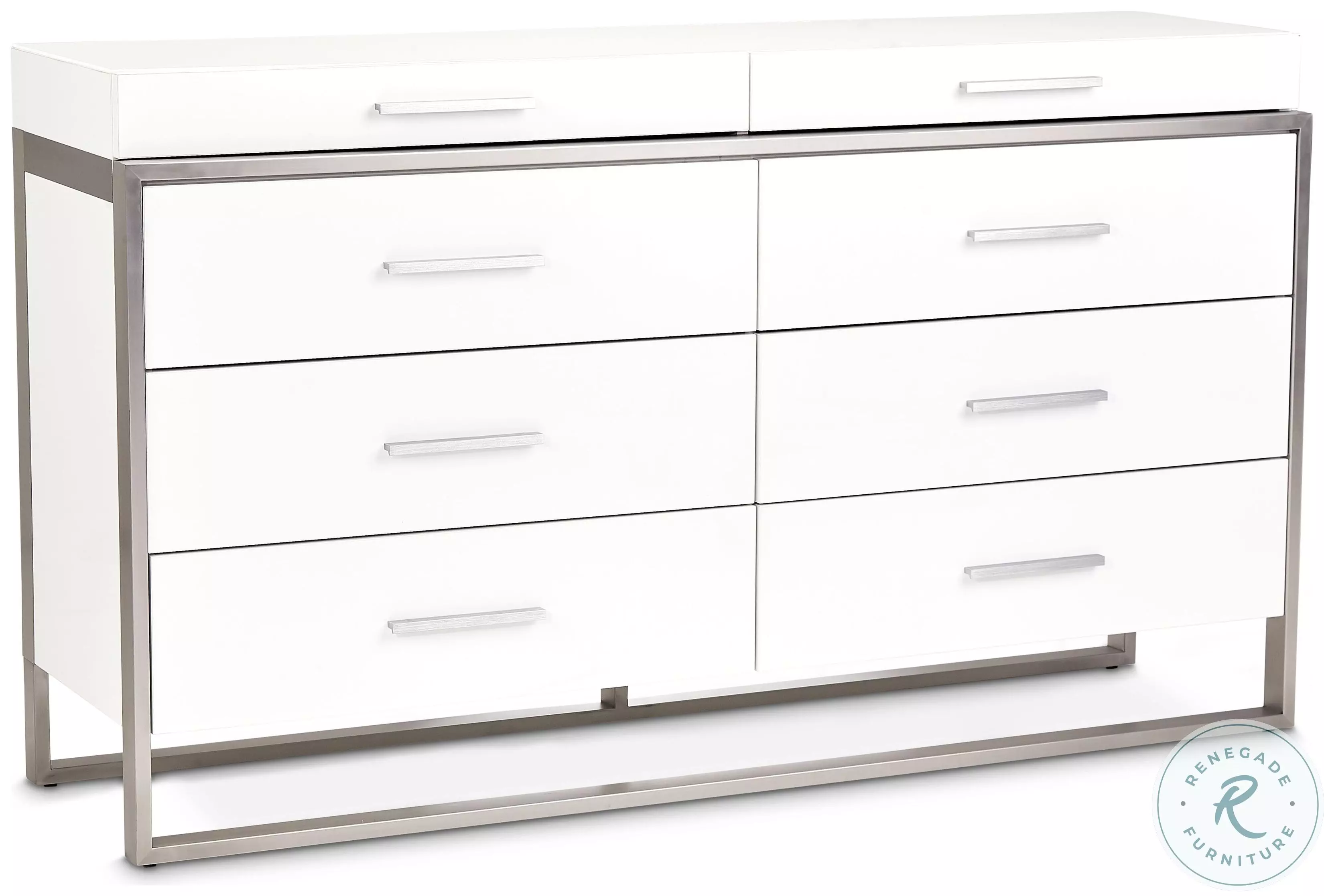 Marquee Cloud White Dresser From Michael Amini | Coleman Furniture