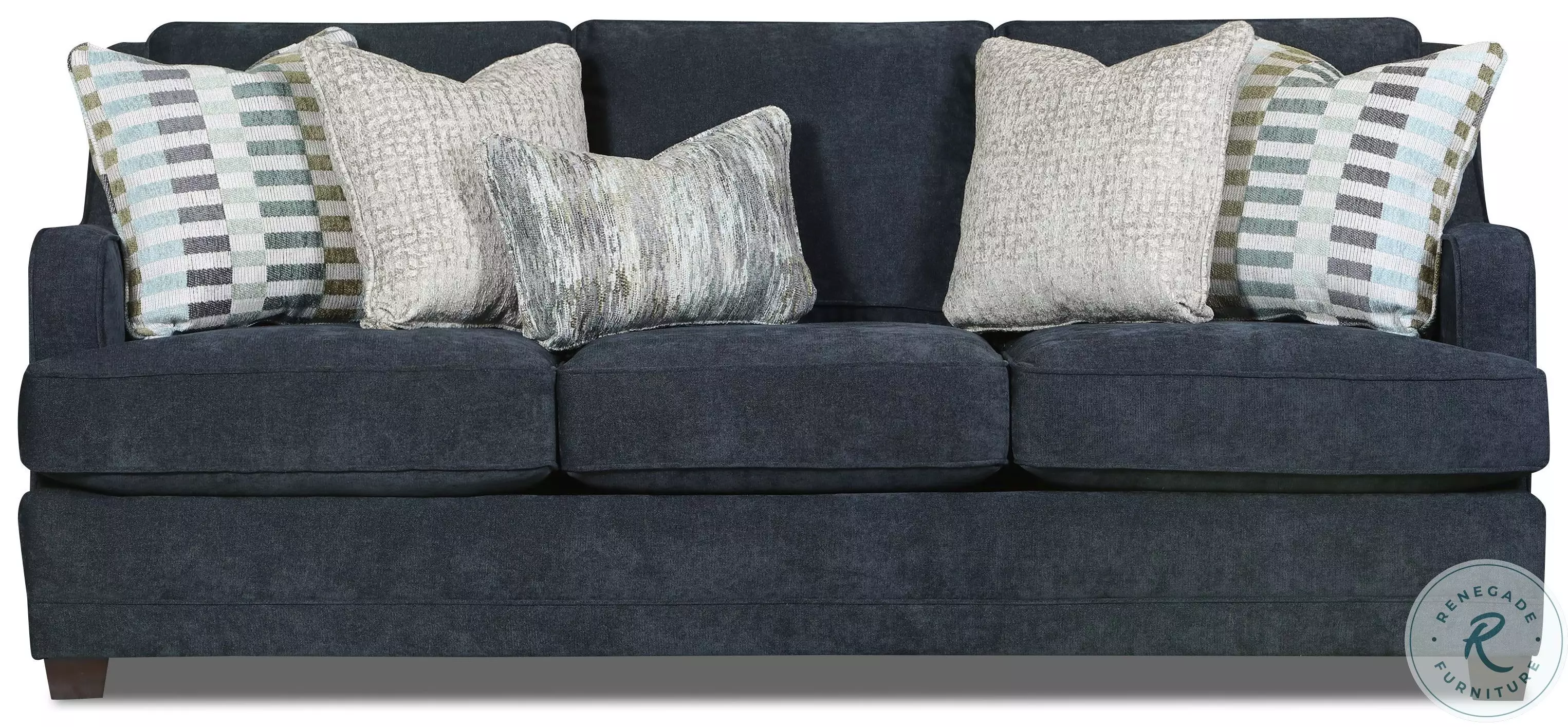 Elise Ink Recessed Arms Sofa From Southern Home Furnishings | Coleman ...